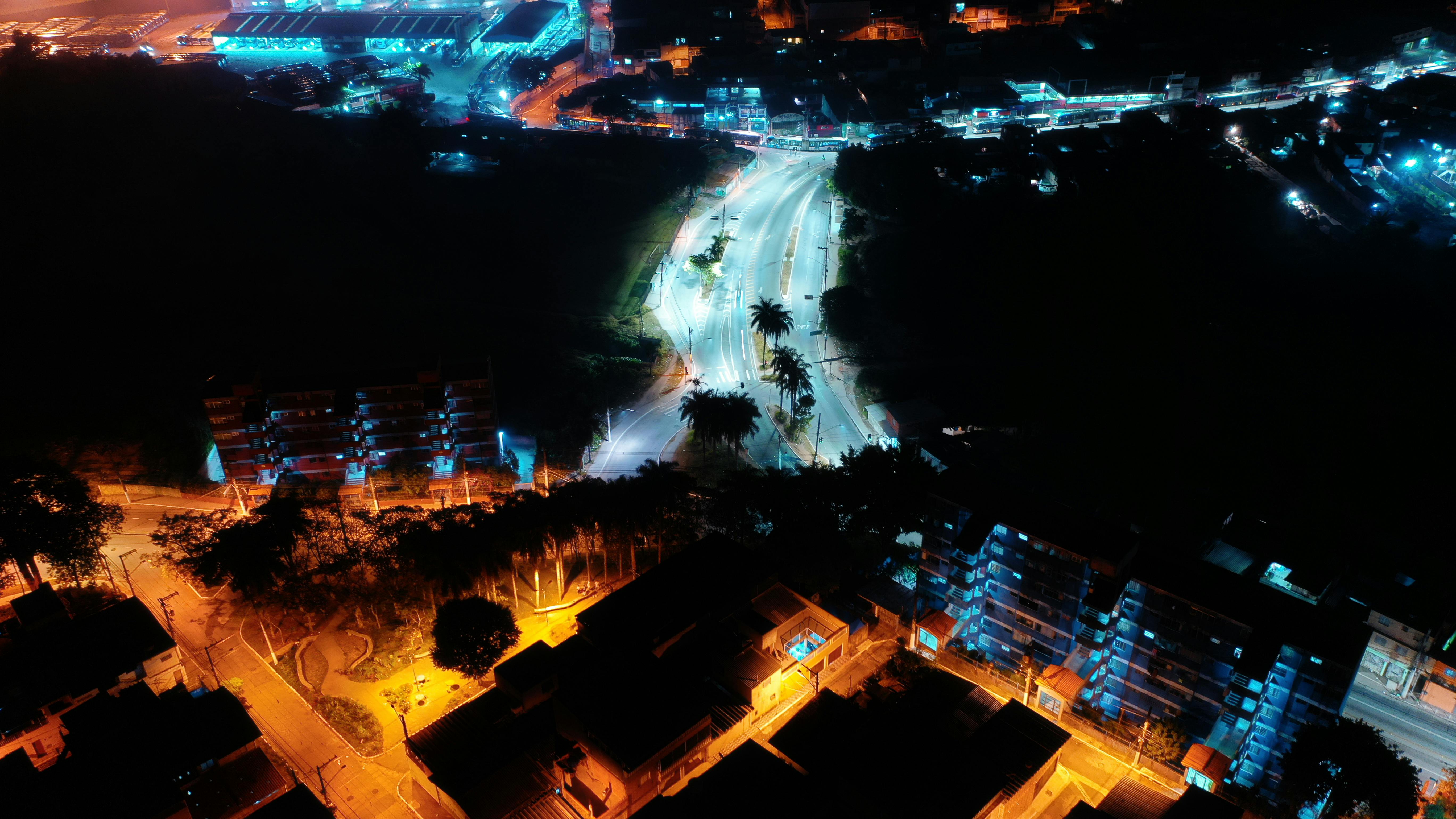 Bridge Aerial Night Veiw Photos, Download The BEST Free Bridge Aerial ...