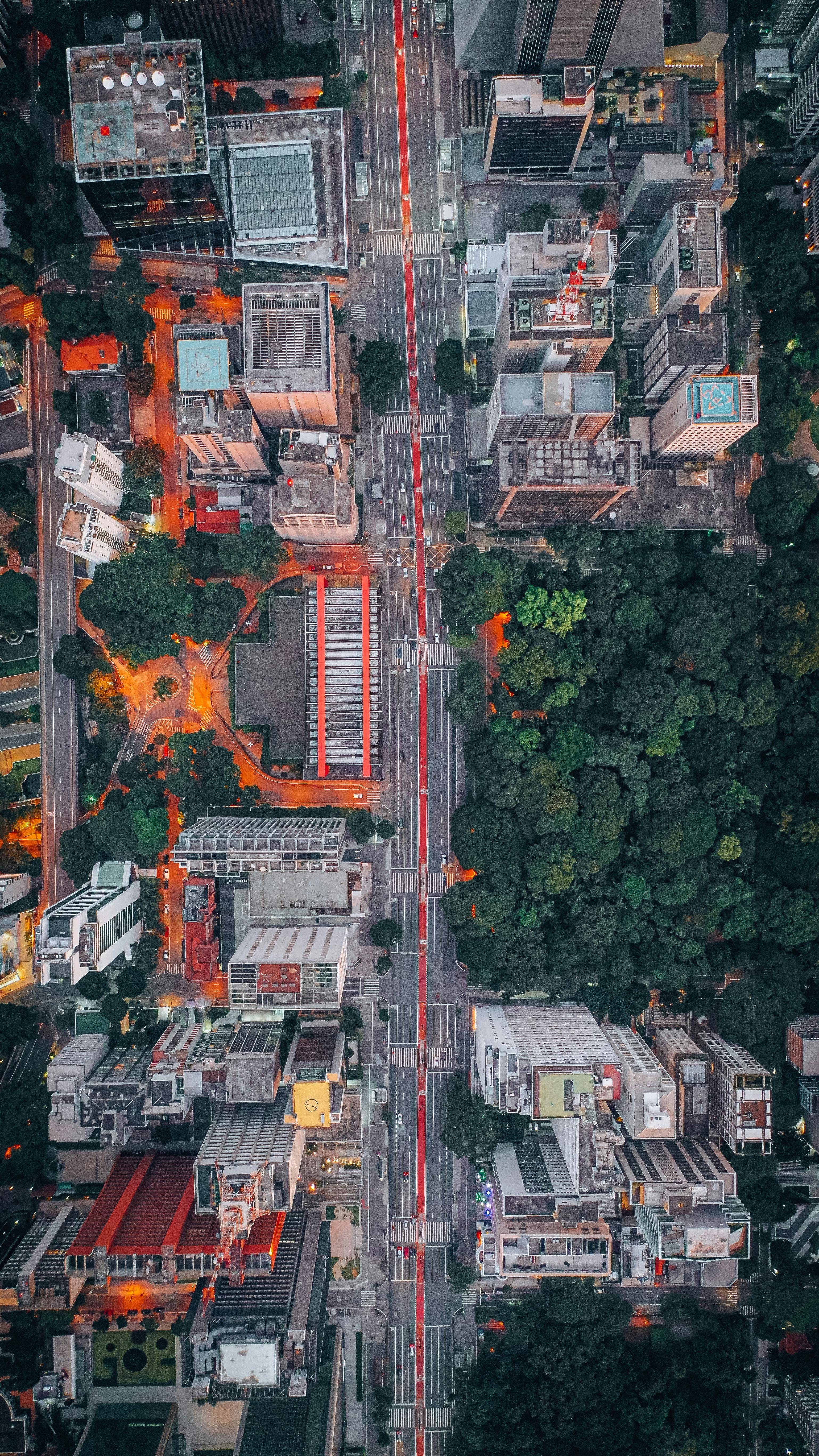 Top View of a Street in a City · Free Stock Photo