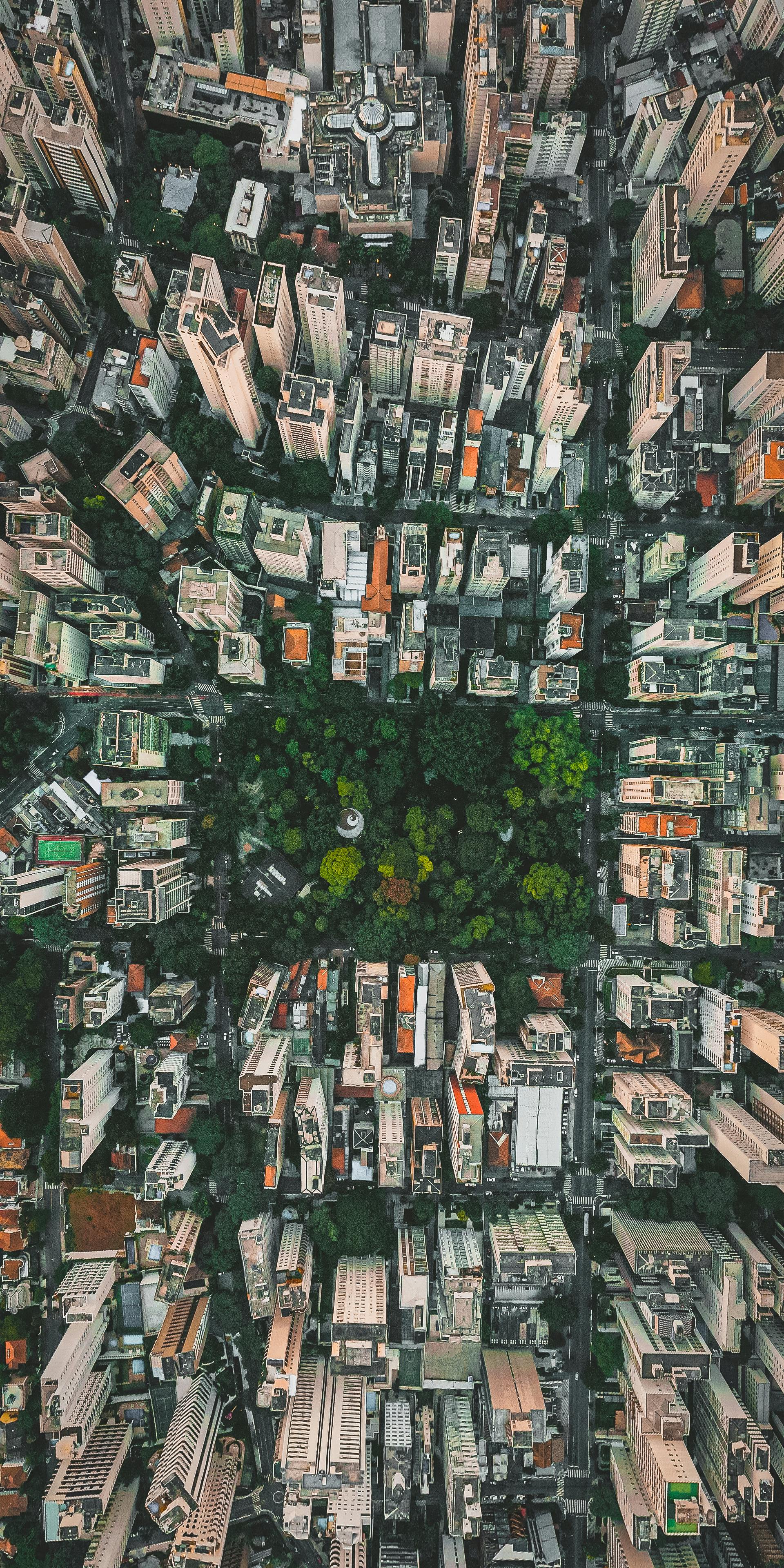 Eagle Eye View of Condominium and Swimming Pool · Free Stock Photo