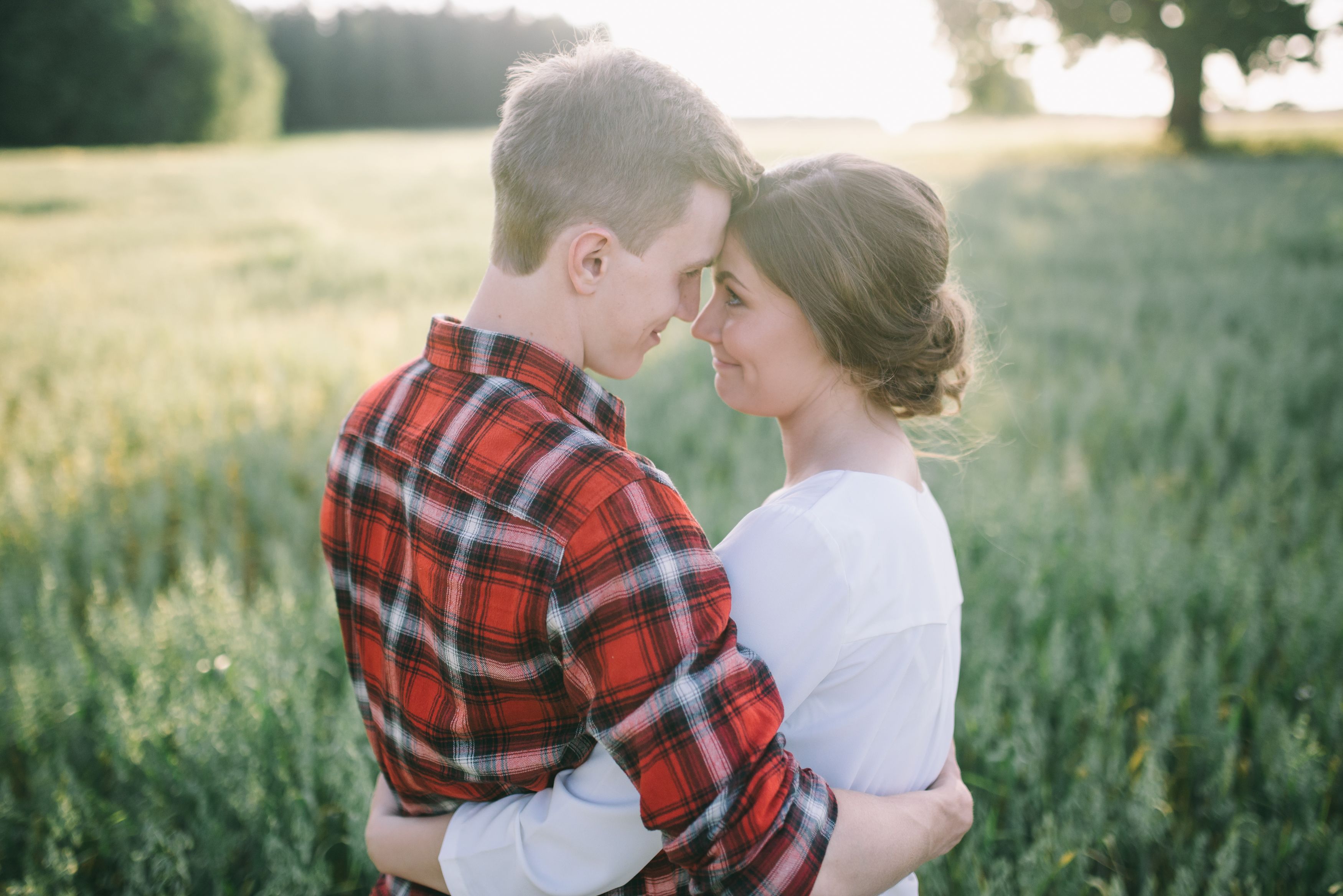 A Couple in a Hugging Position · Free Stock Photo