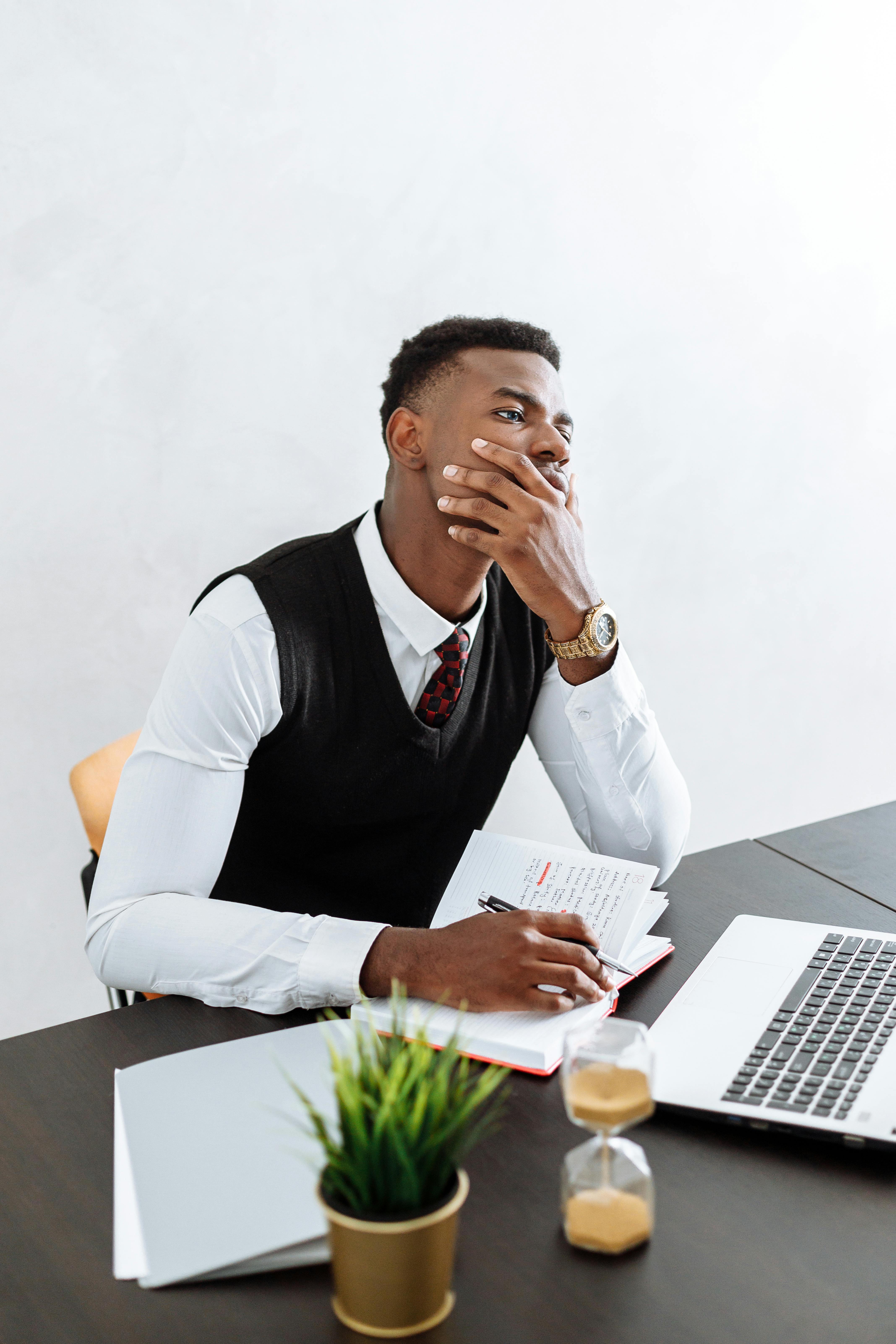 A Man Working in the Office · Free Stock Photo