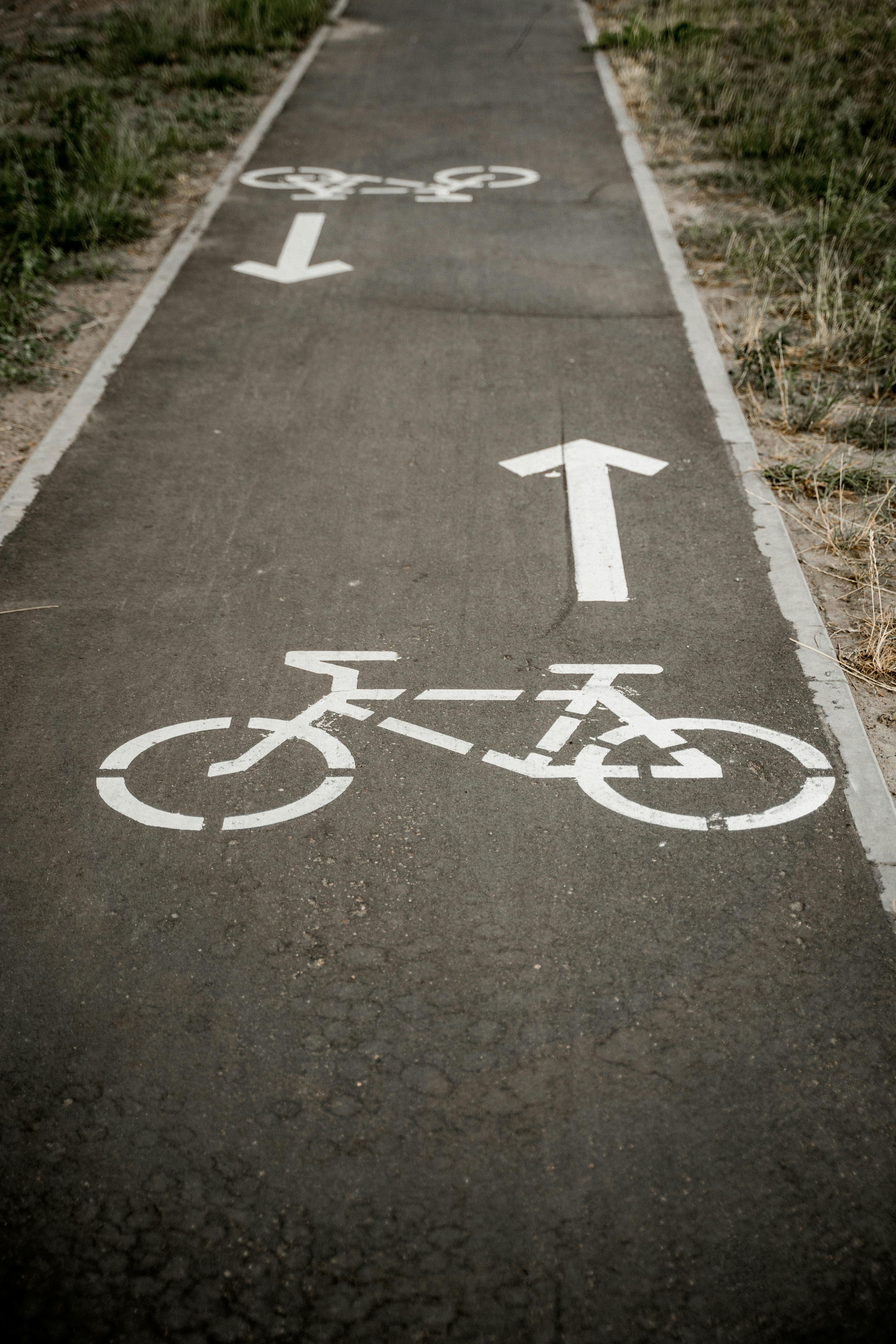 Bike Lane on the Road · Free Stock Photo
