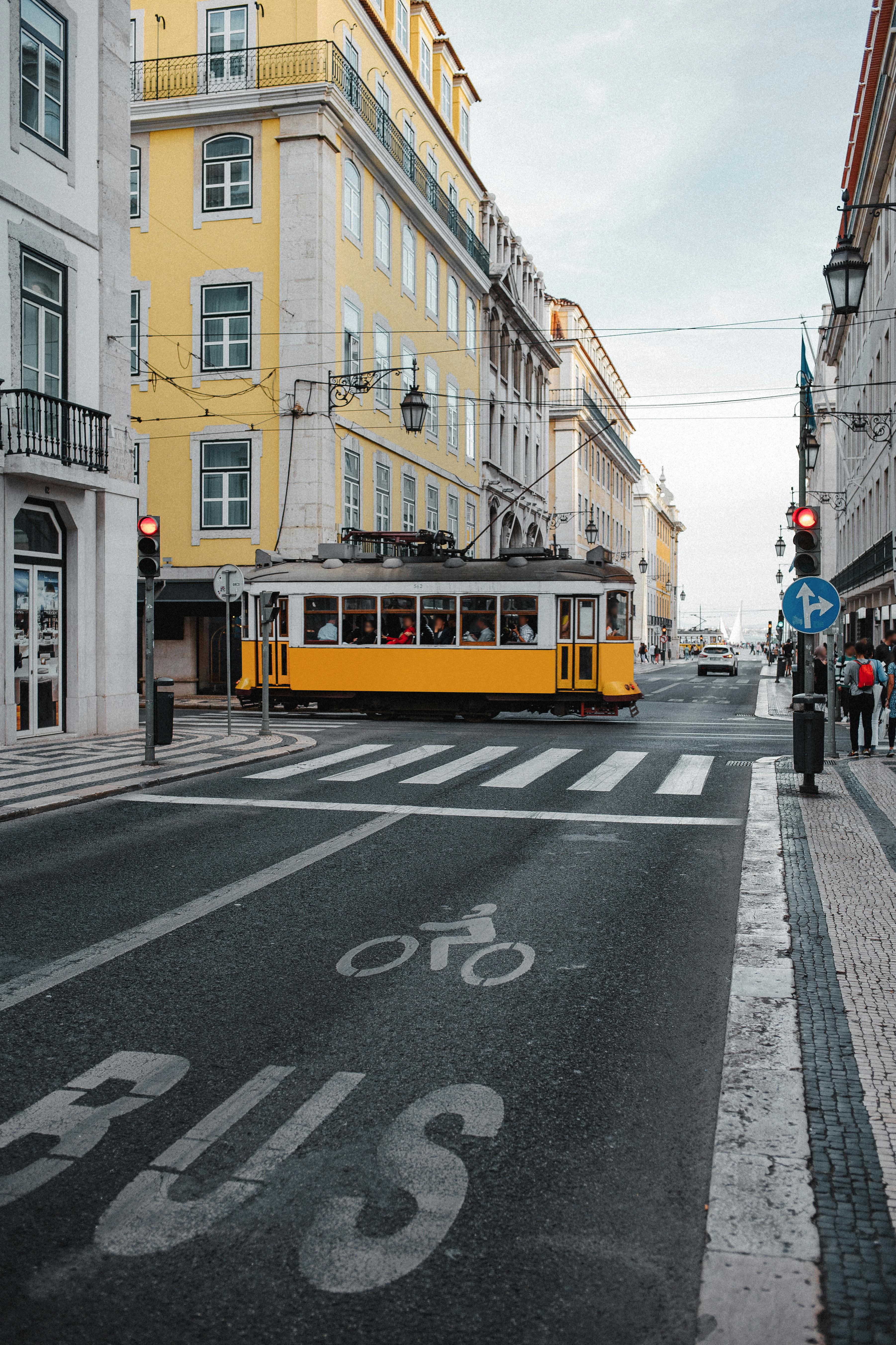 A Tram on the Road · Free Stock Photo