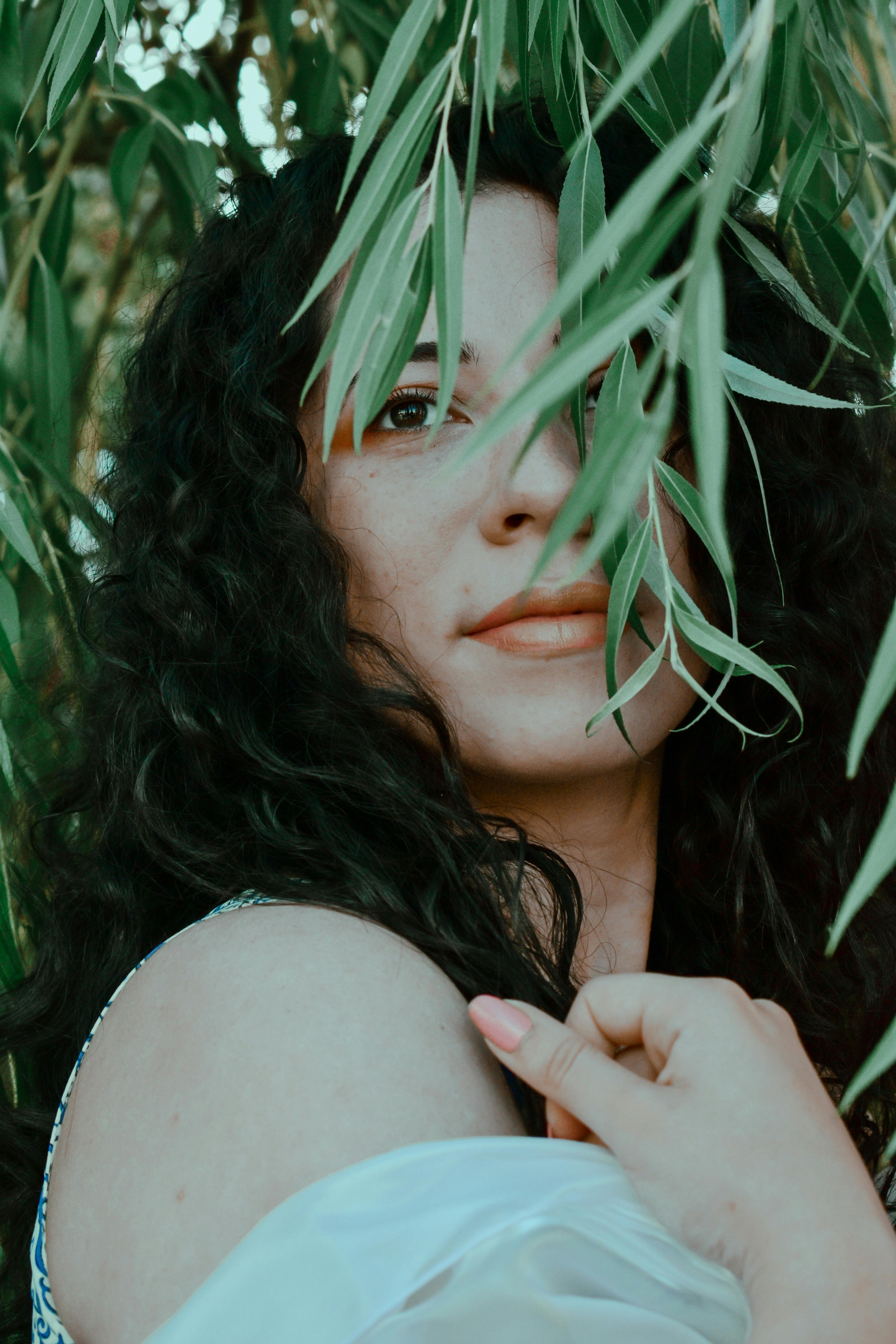 Calm ethnic model in tropical garden · Free Stock Photo