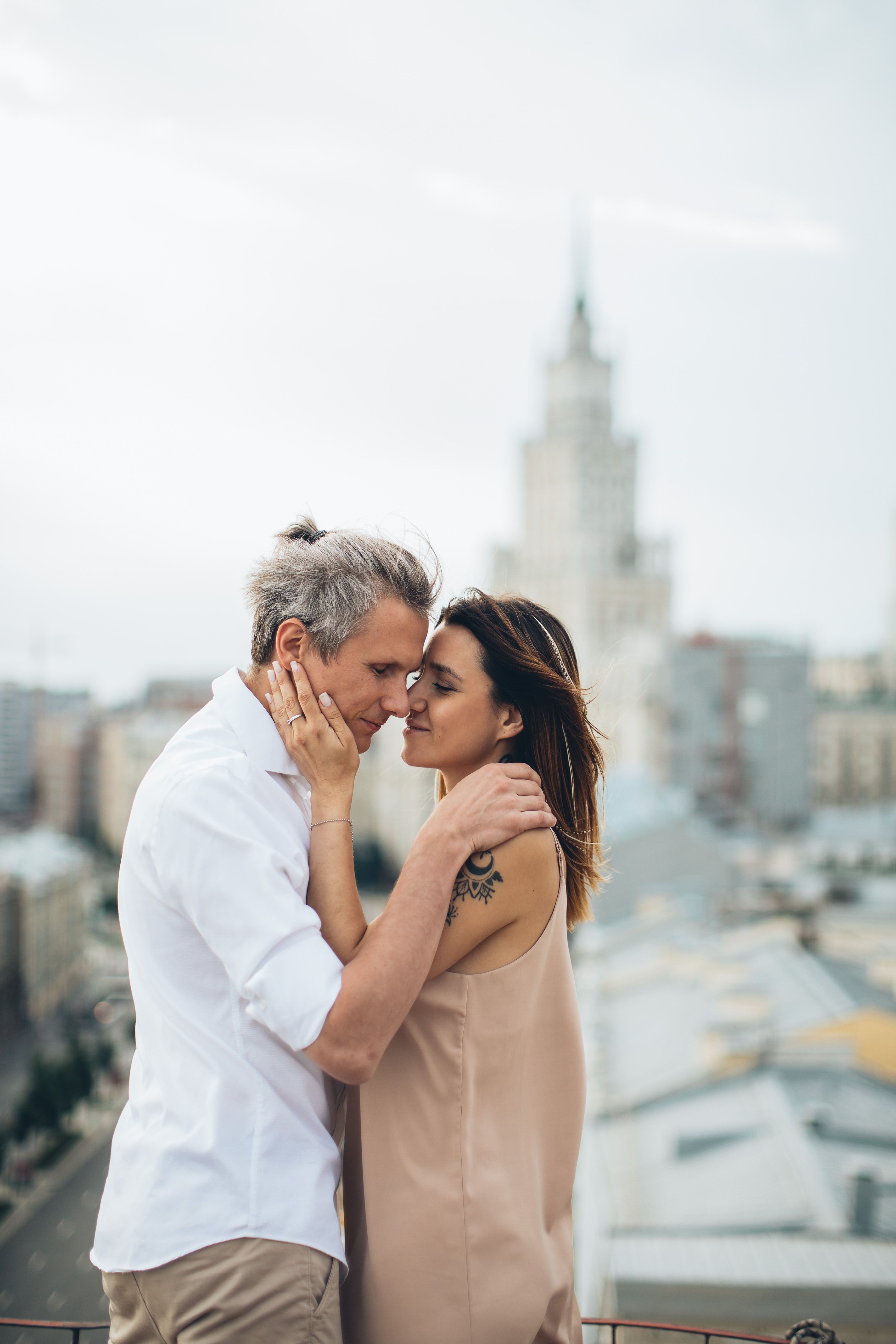 Couple Facing Each Other · Free Stock Photo