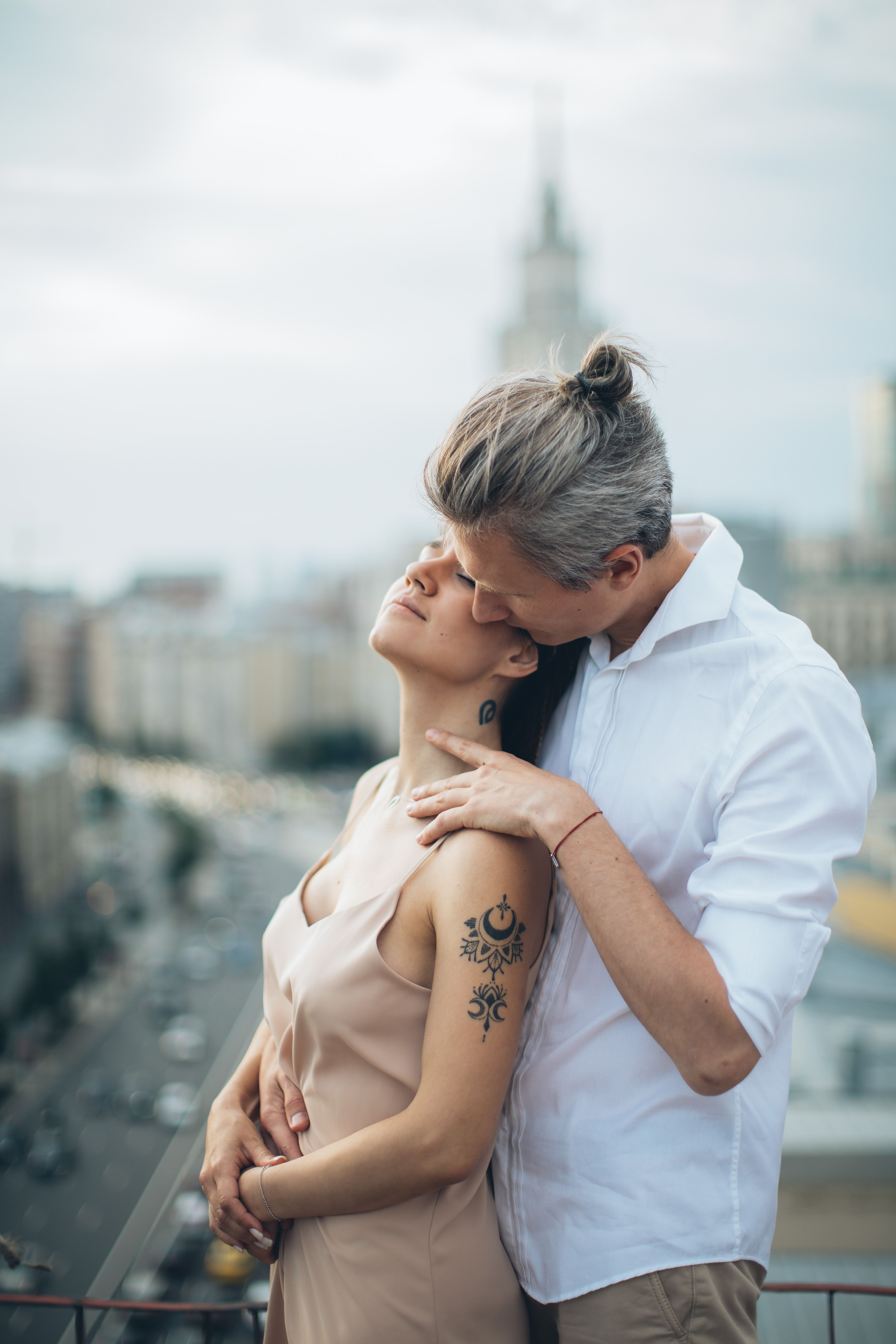 Happy Couple Standing Face to Face · Free Stock Photo