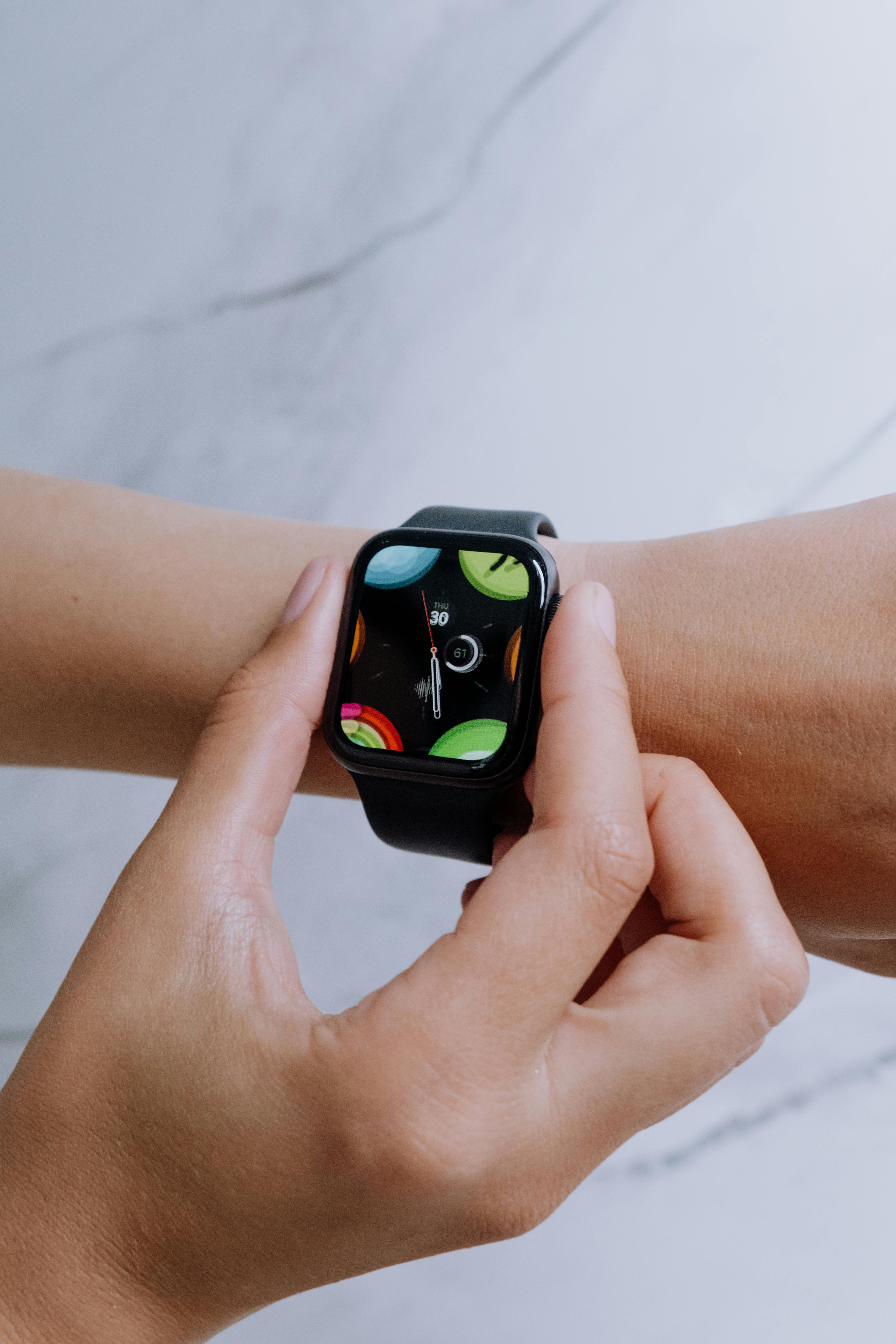 Person Wearing Black Smartwatch · Free Stock Photo