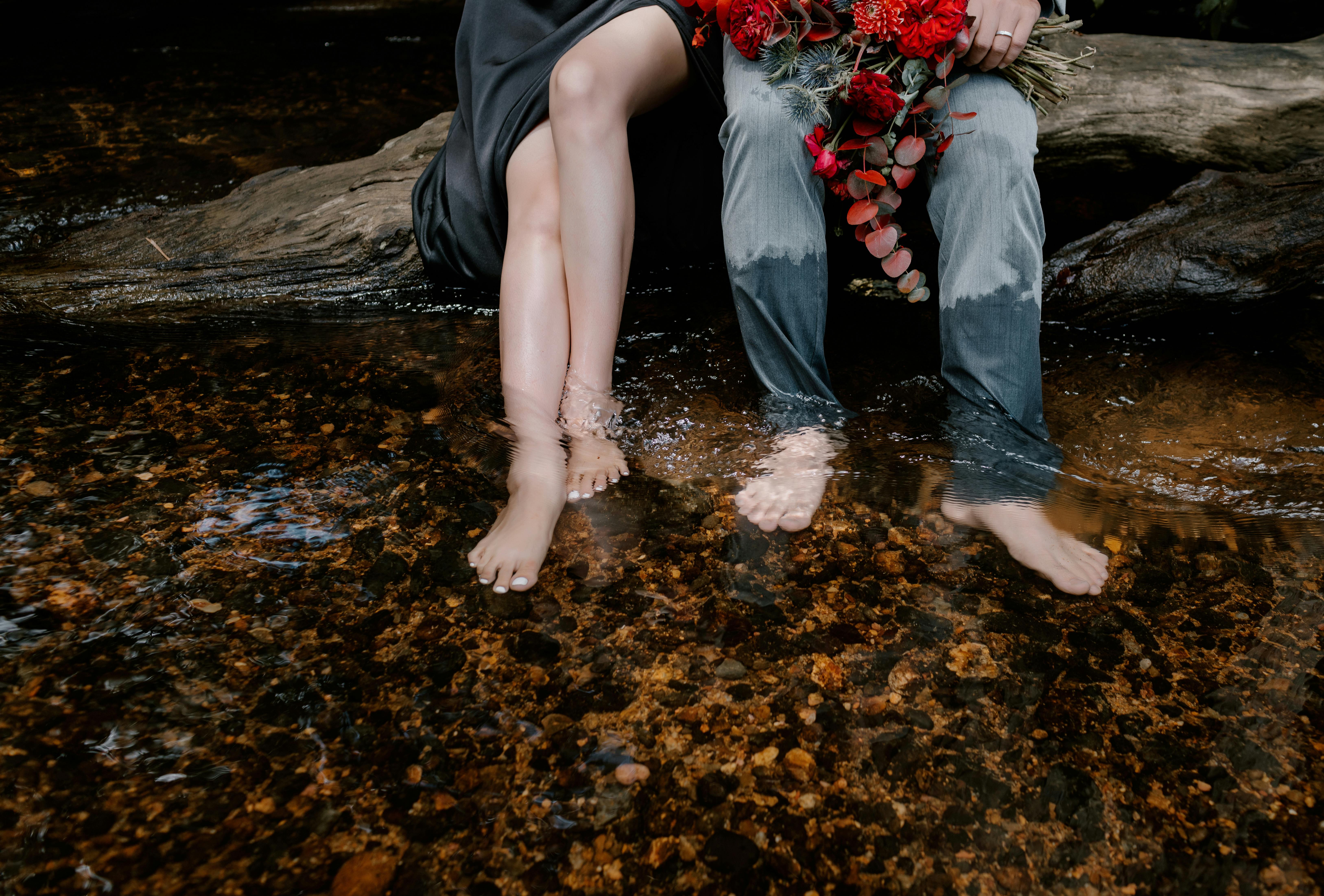 Feet Wading In A Stream Photos, Download The BEST Free Feet Wading In A ...