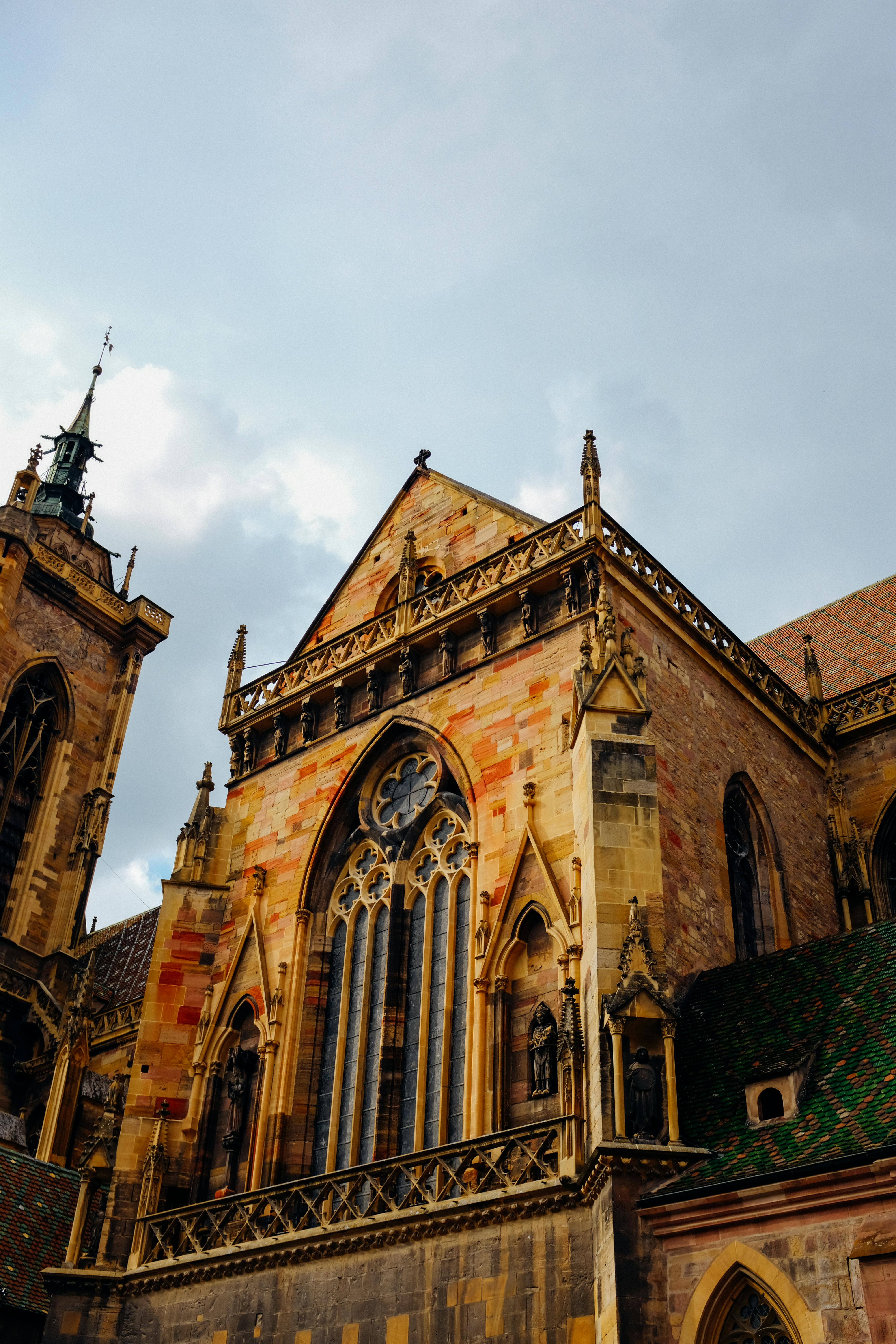 Facade of gothic church with · Free Stock Photo