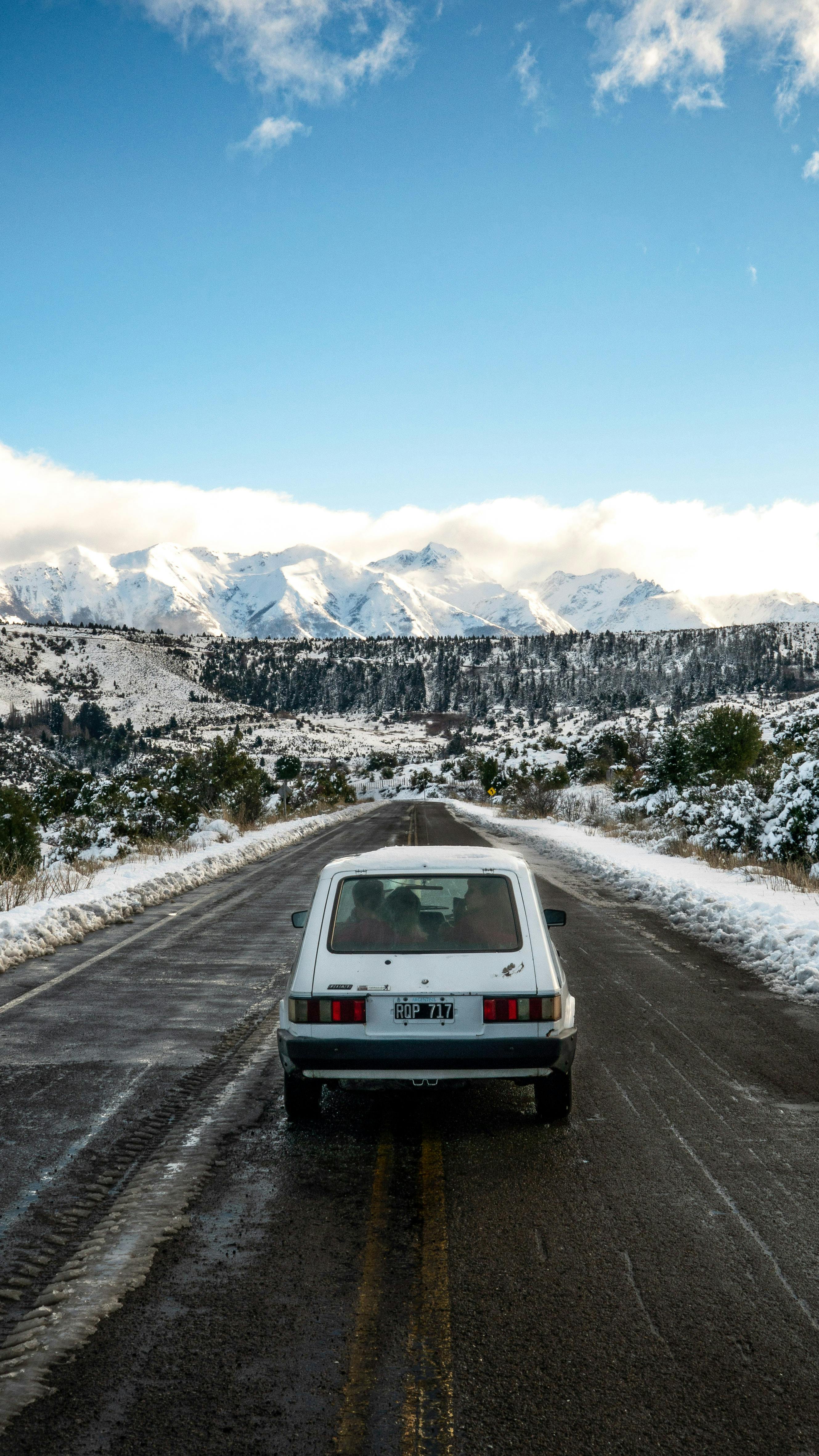 White Car on the Road · Free Stock Photo