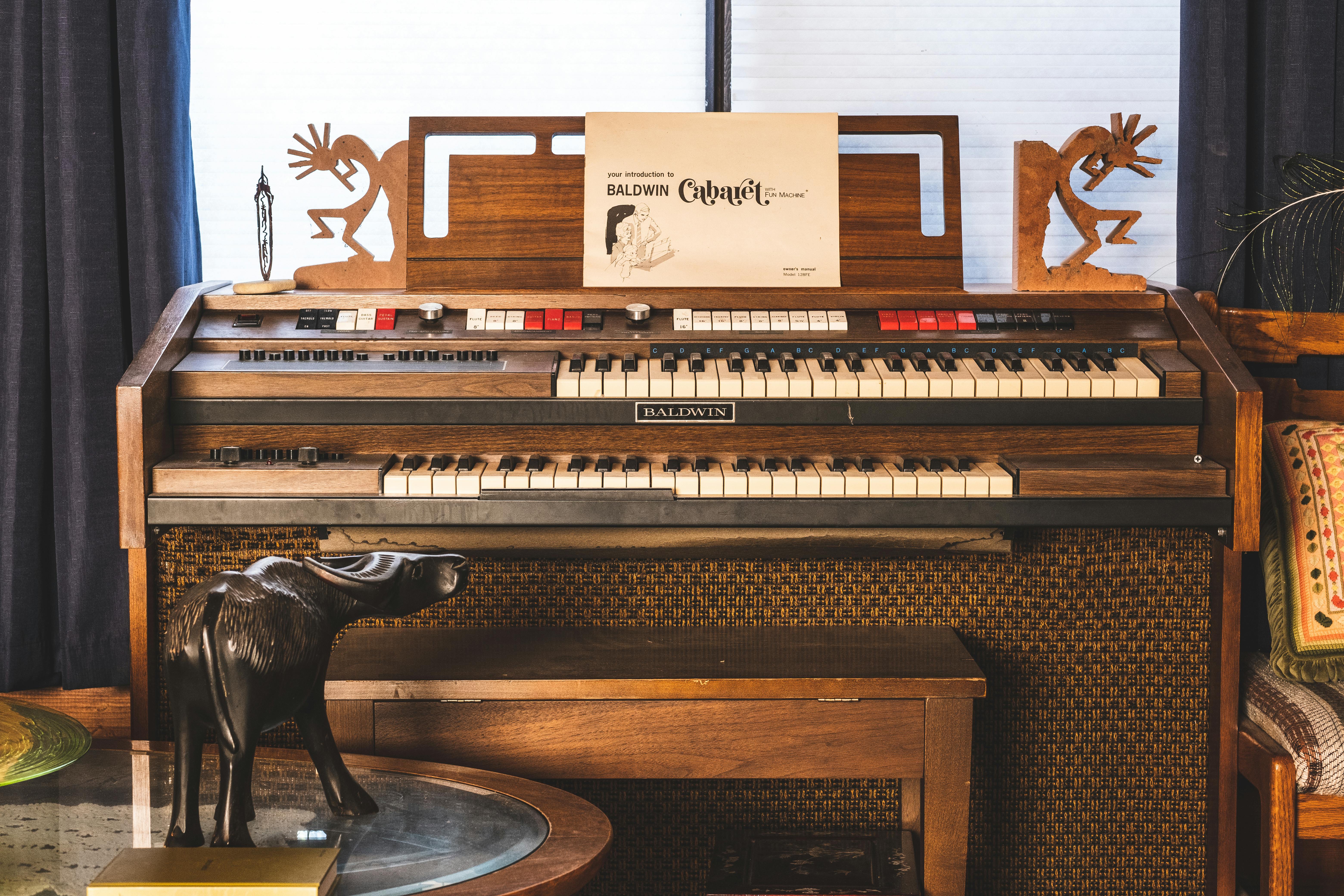 An Old Wooden Keyboard Instrument · Free Stock Photo