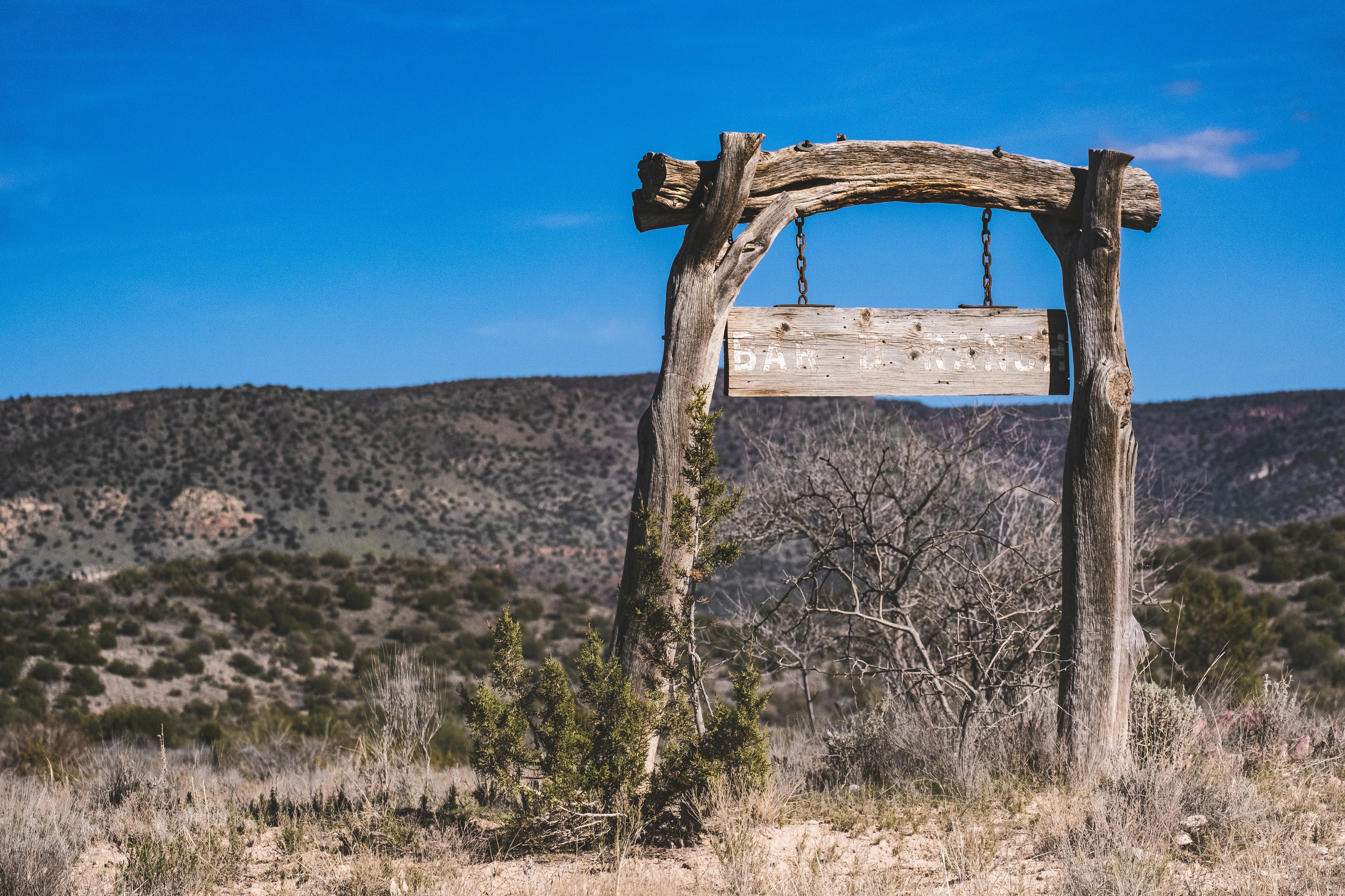 A Hanging Signage in the Desert · Free Stock Photo