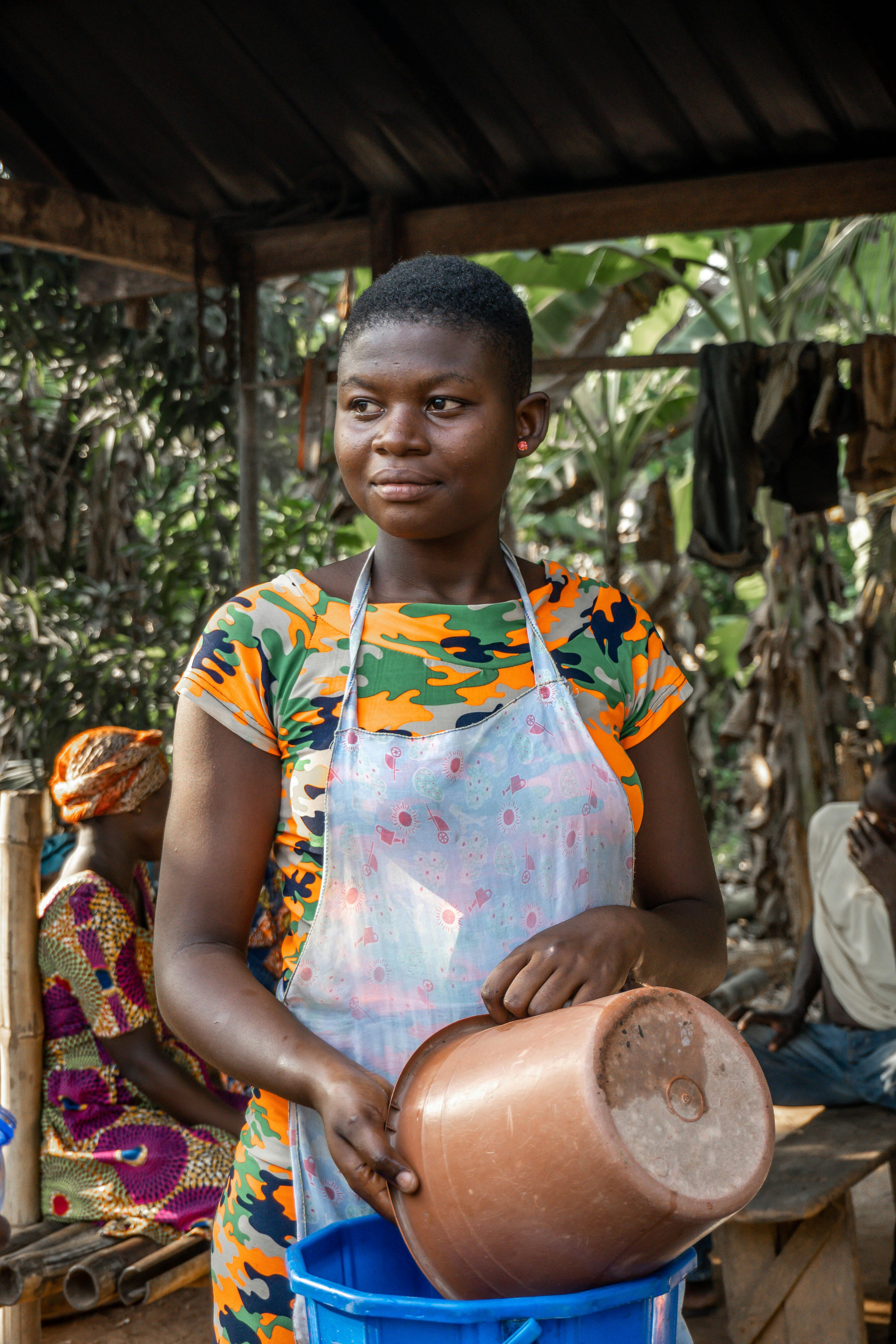 Beautiful Woman holding Clay Pot · Free Stock Photo