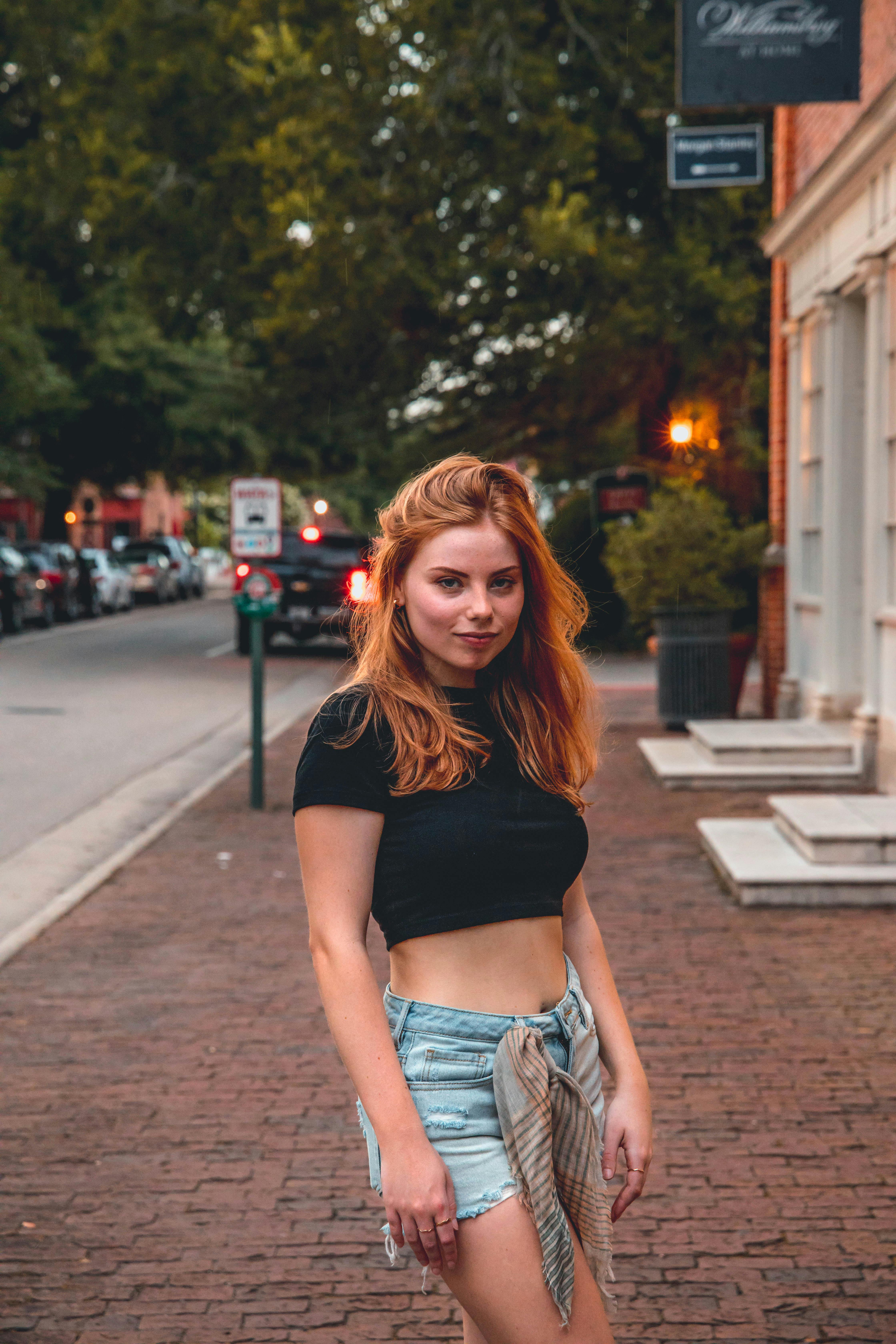 Woman in Crop Top · Free Stock Photo