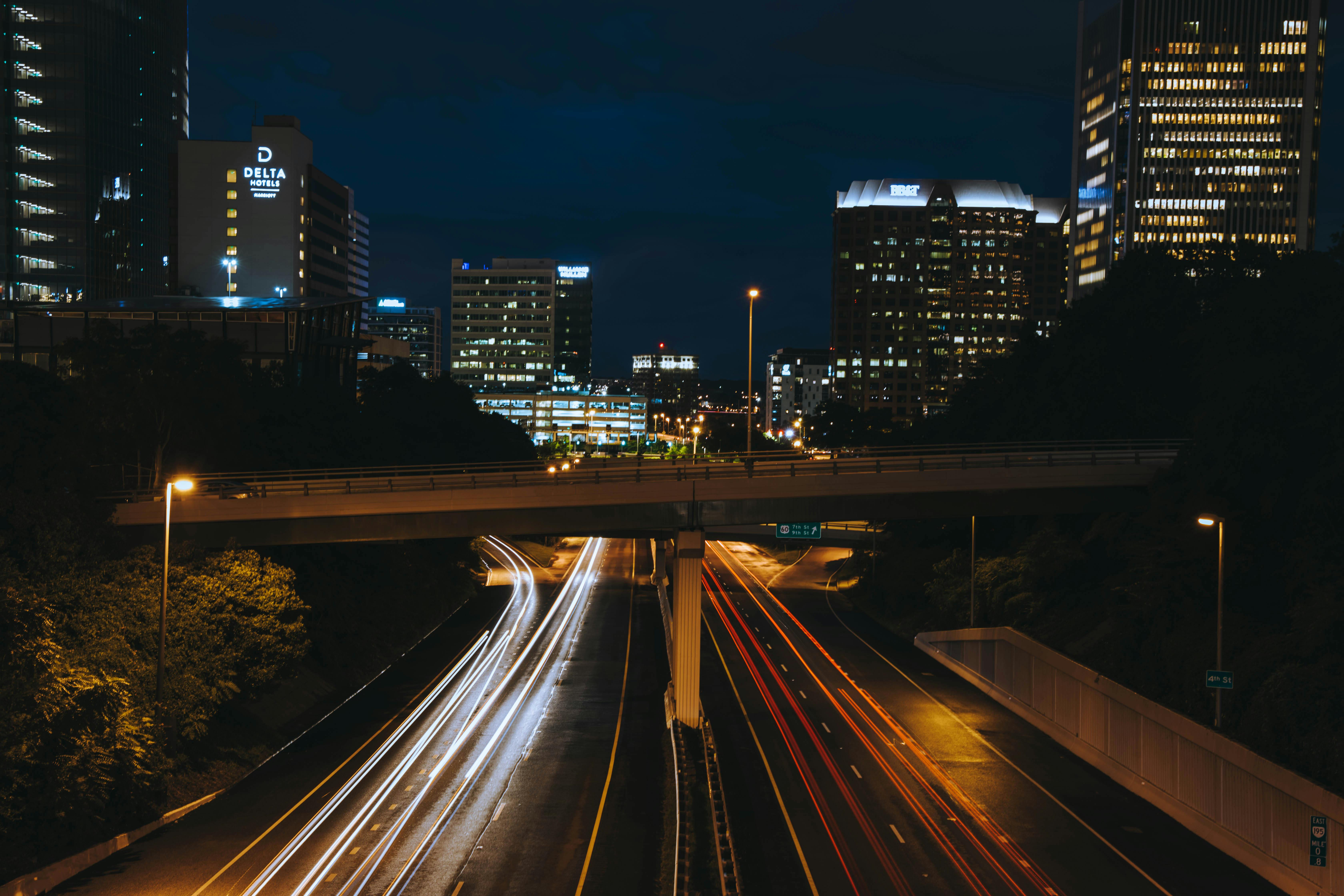 Light Trails in City · Free Stock Photo
