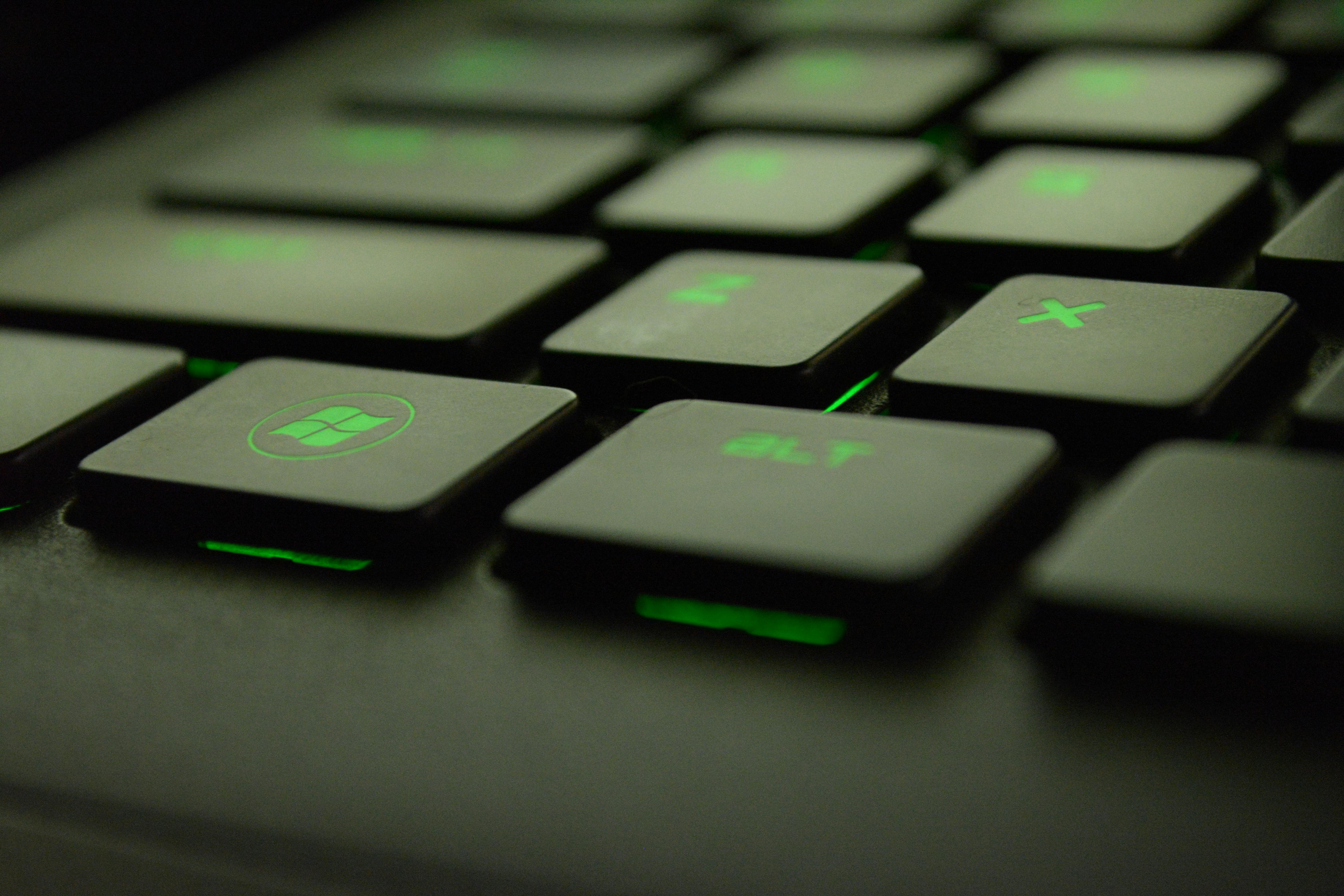Close-up of Computer Keyboard · Free Stock Photo