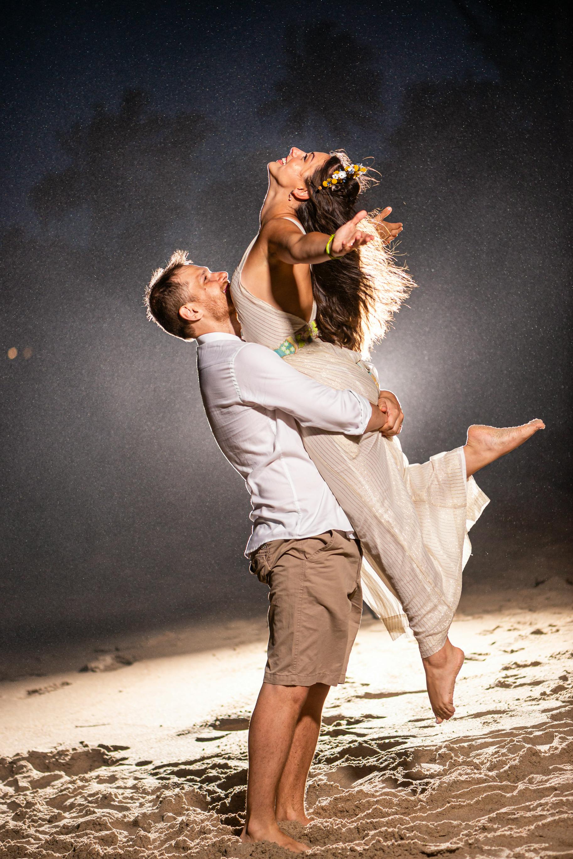 Couple Dancing and Smiling in Living Room · Free Stock Photo