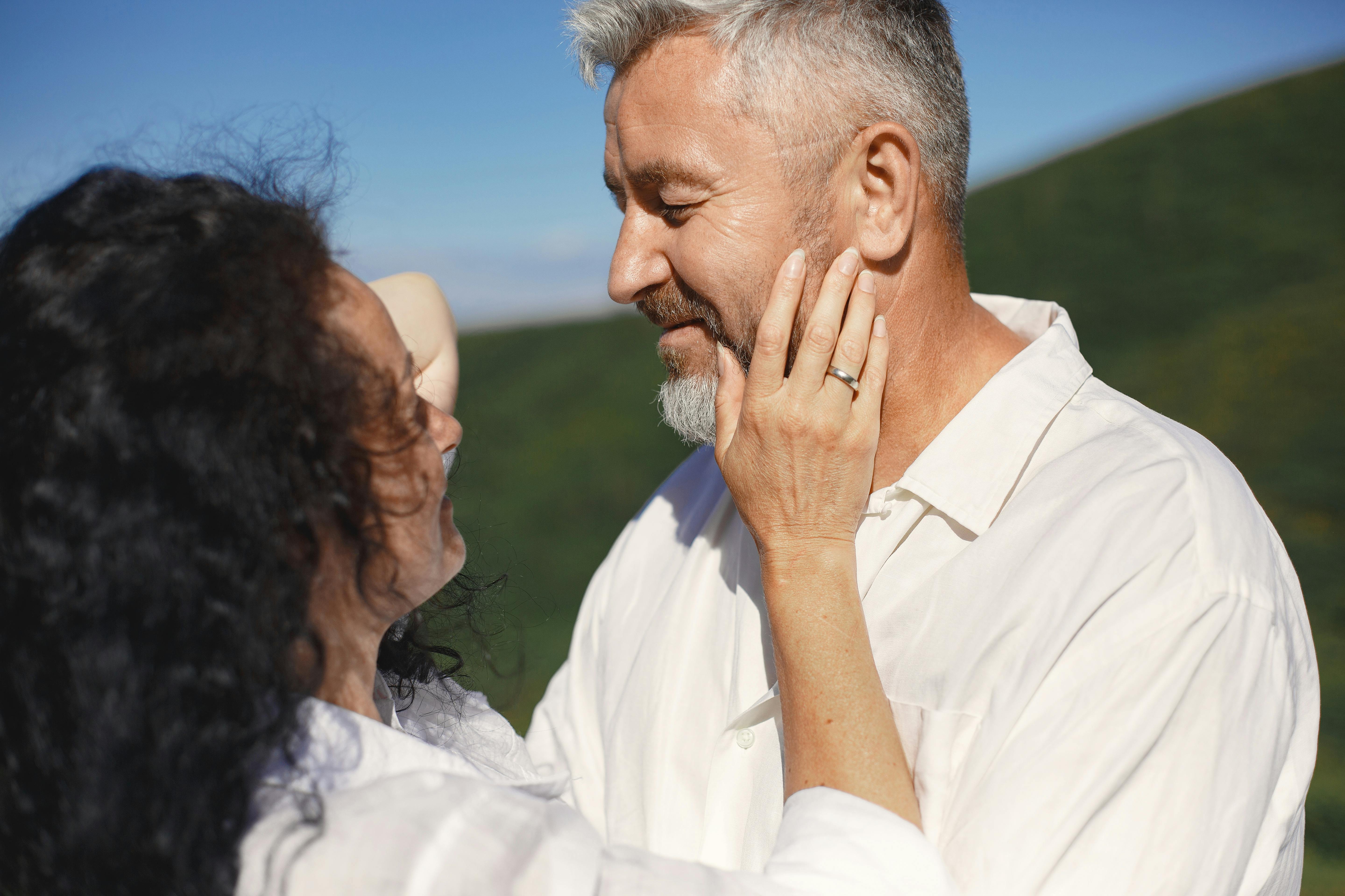 Couple Close Together Touching Noses · Free Stock Photo