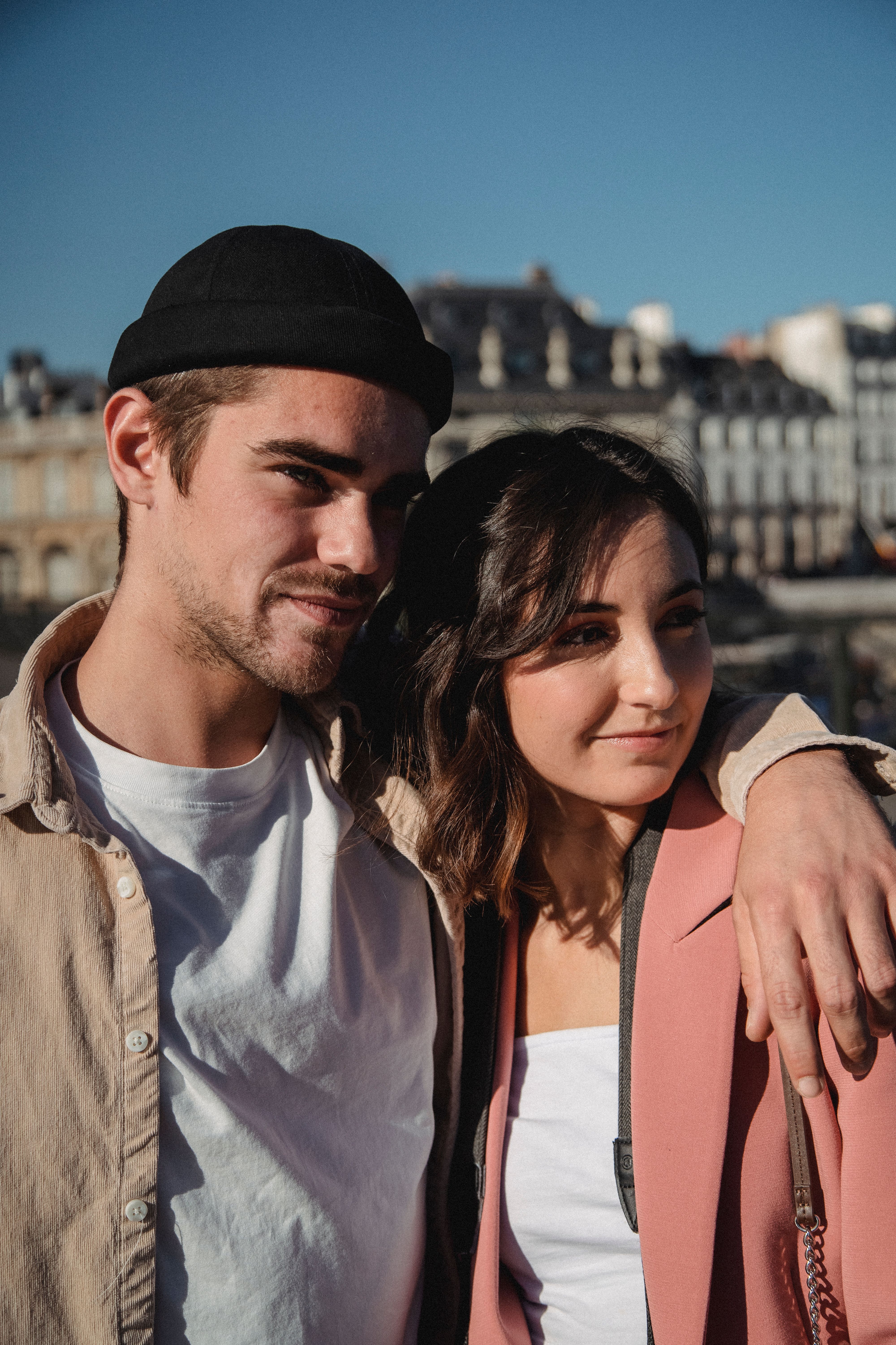 Woman Leaning on Man's Chest · Free Stock Photo