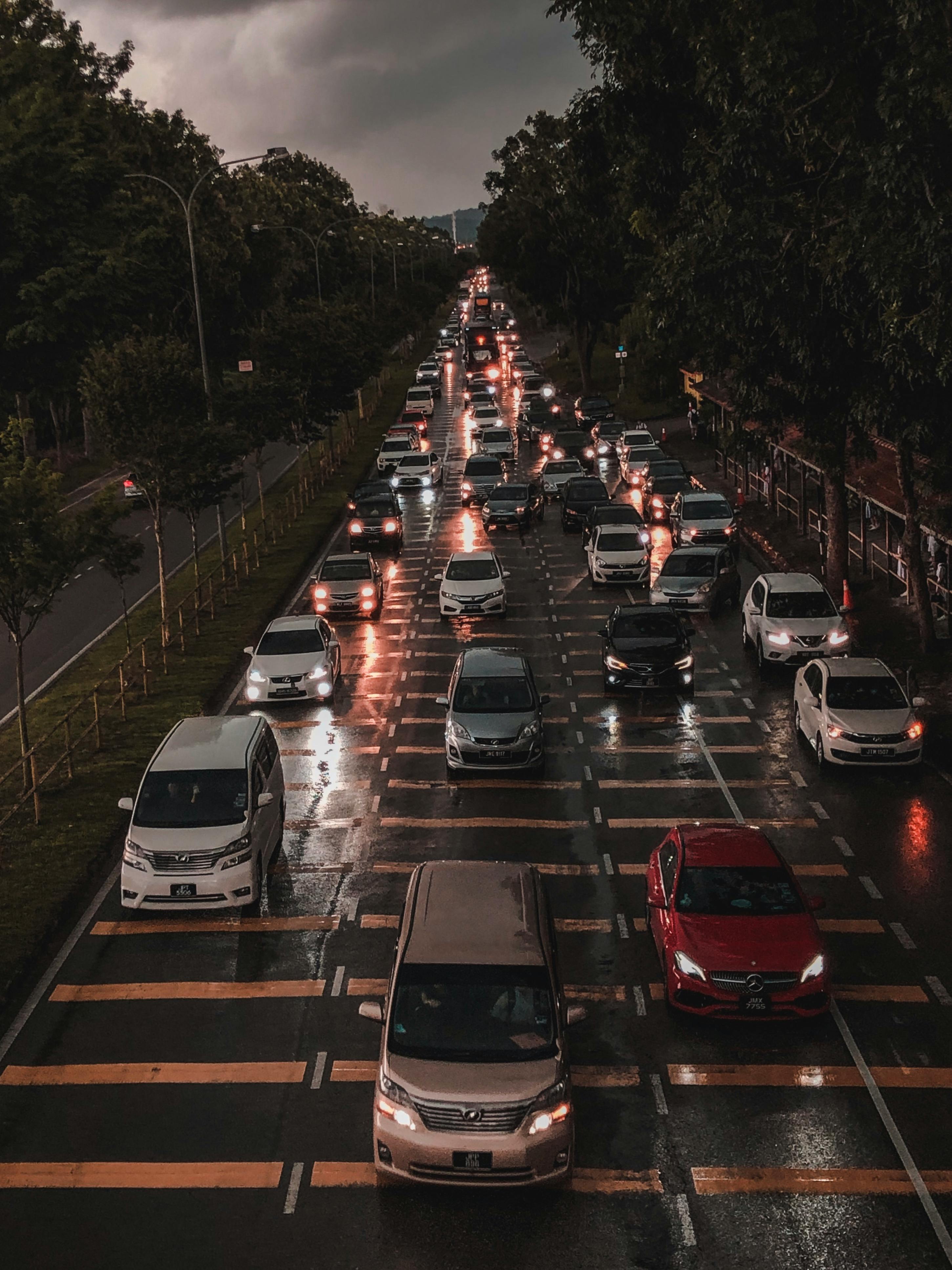 Cars on Road During Night Time · Free Stock Photo
