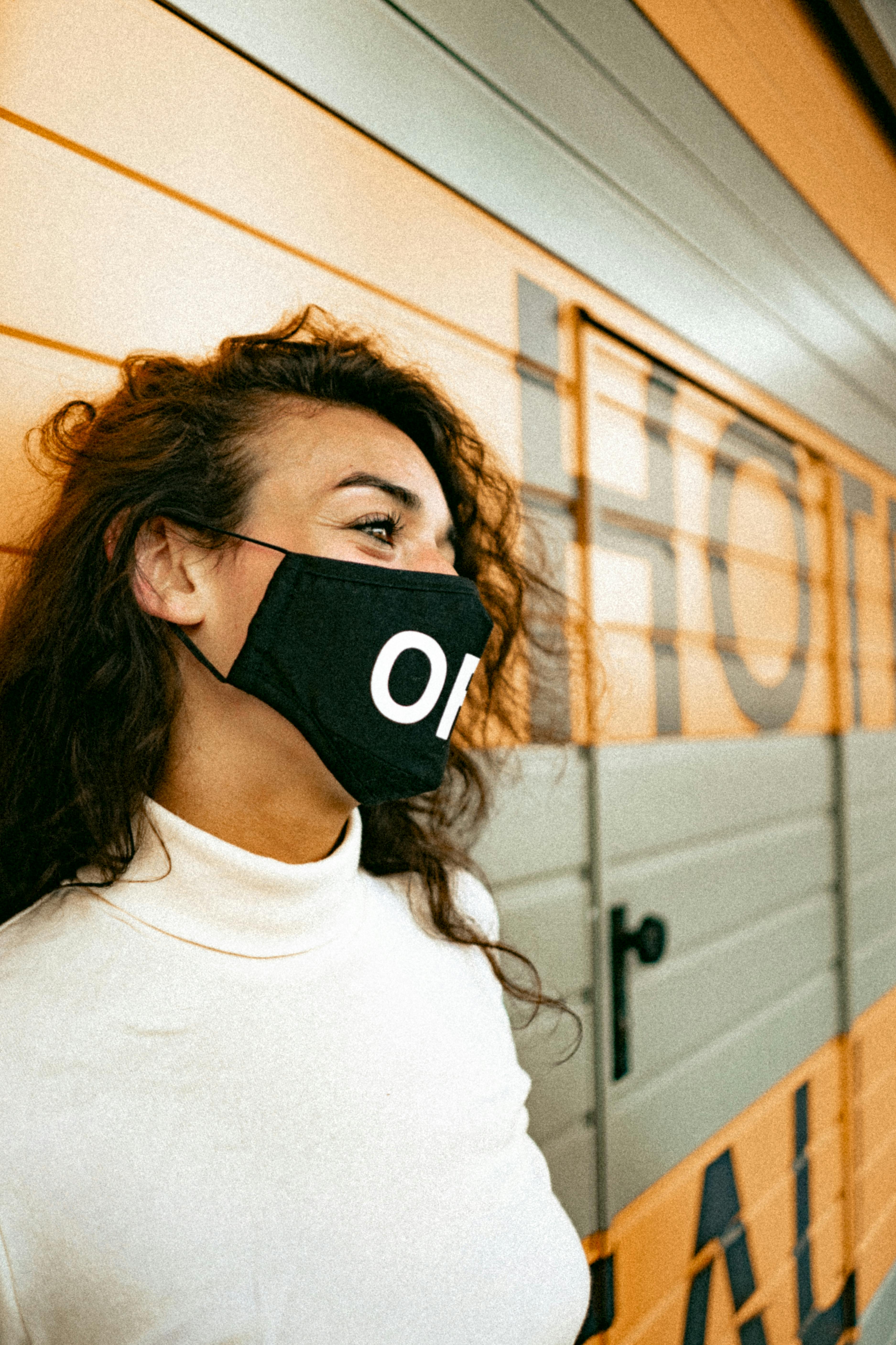 Woman Wearing a Face Mask with Eyes Closed · Free Stock Photo