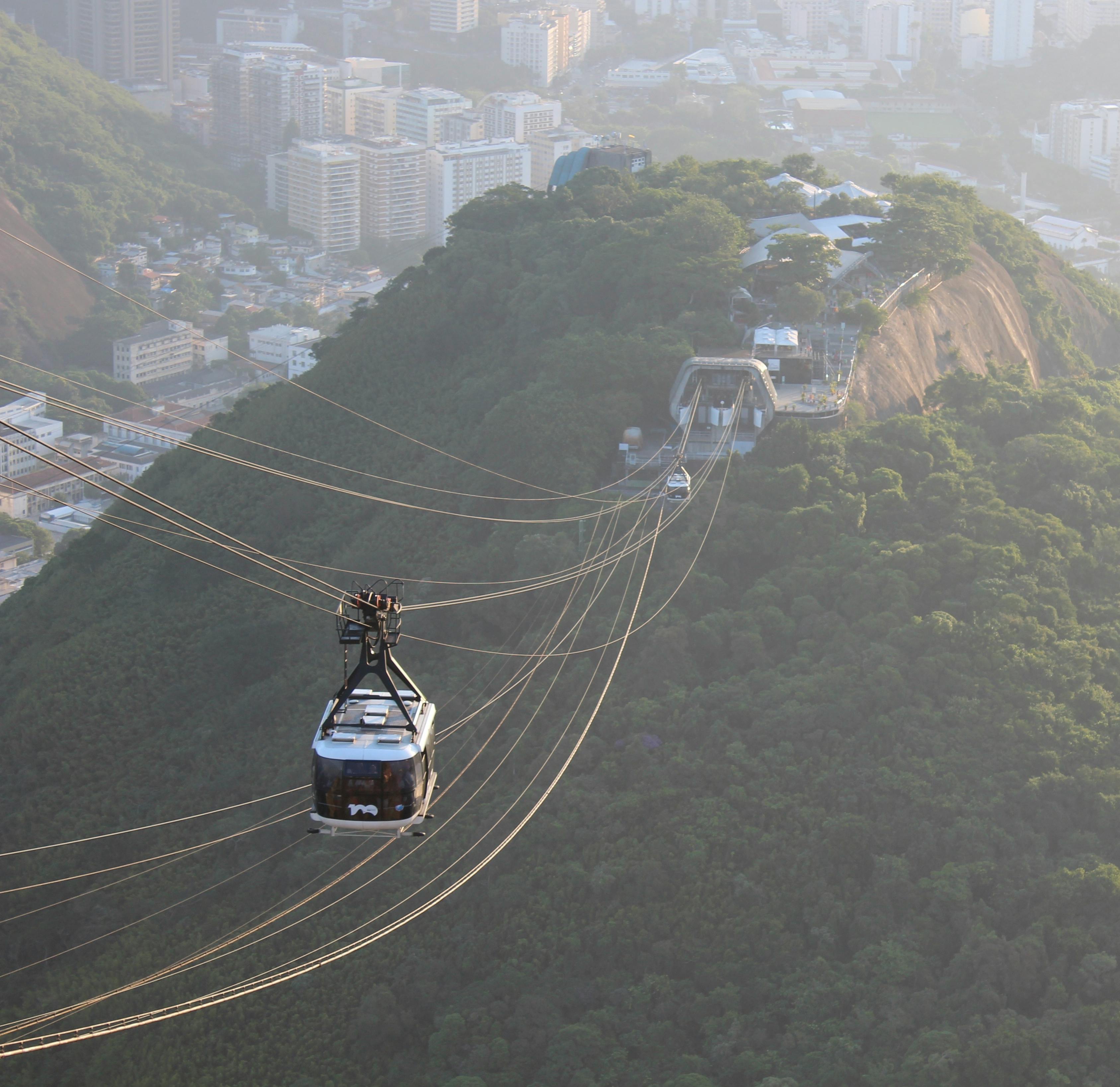 Photo of a Landscape and a Cable Car · Free Stock Photo