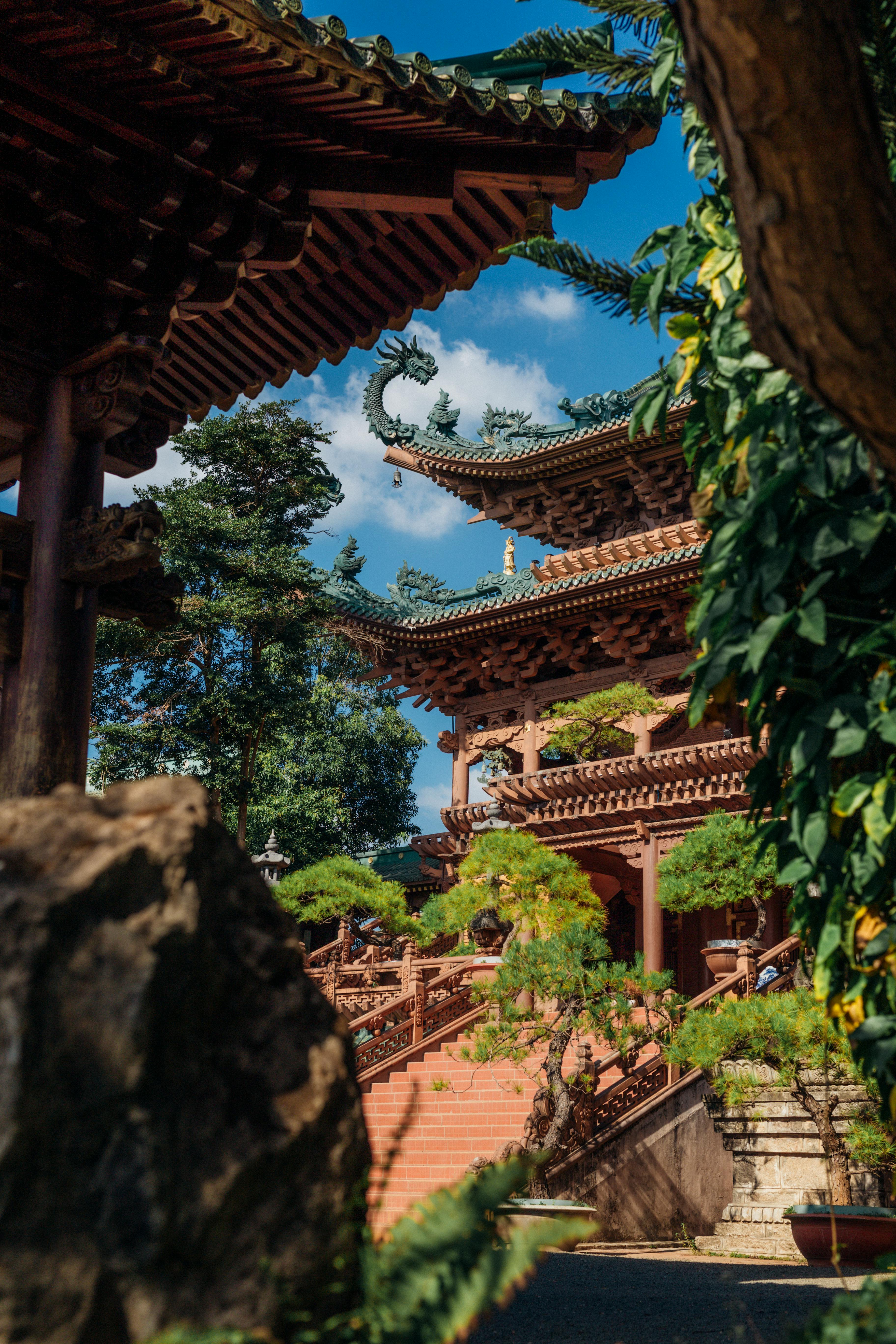 Low-angle Photo of Temple · Free Stock Photo