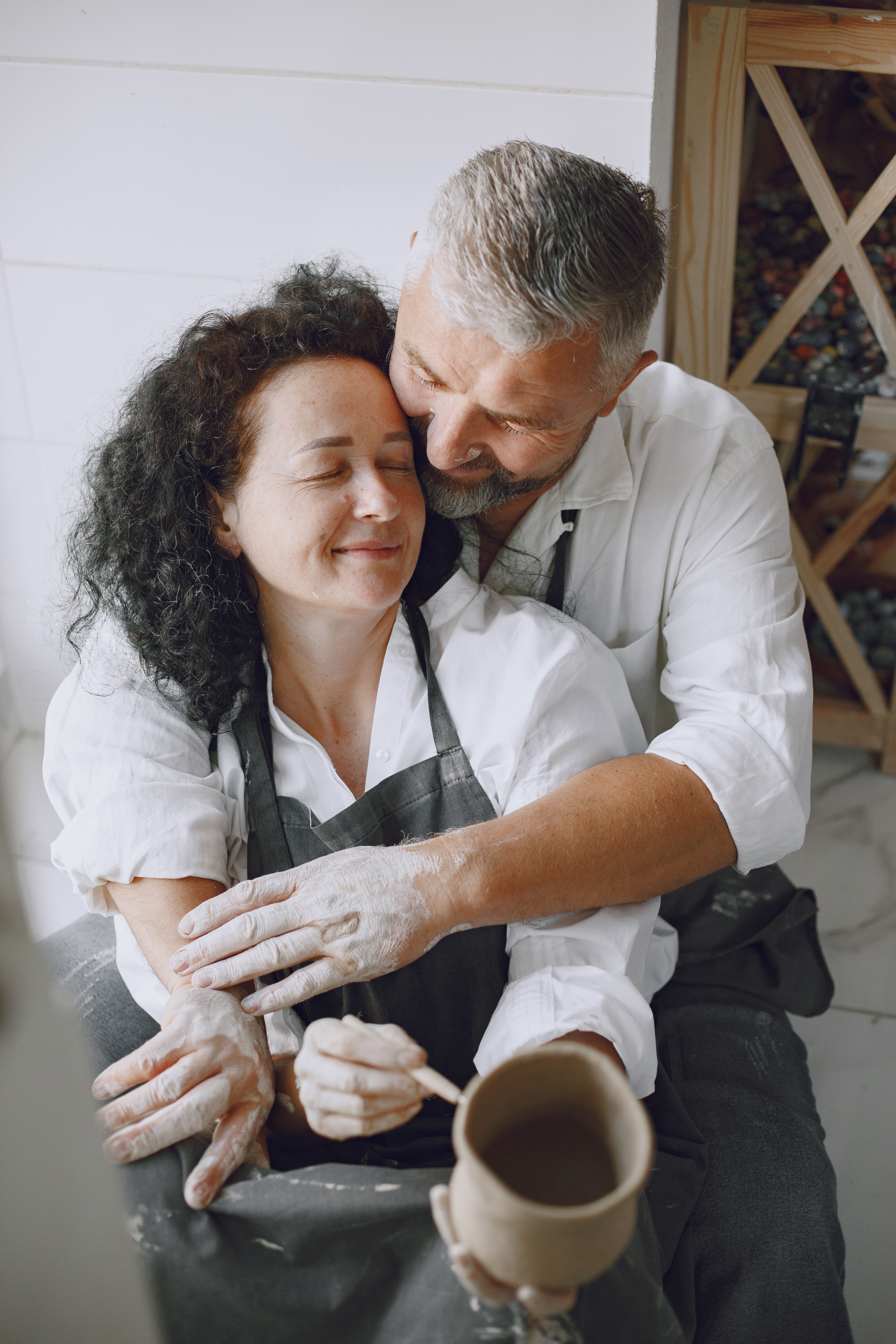 A Couple in a Hugging Position · Free Stock Photo