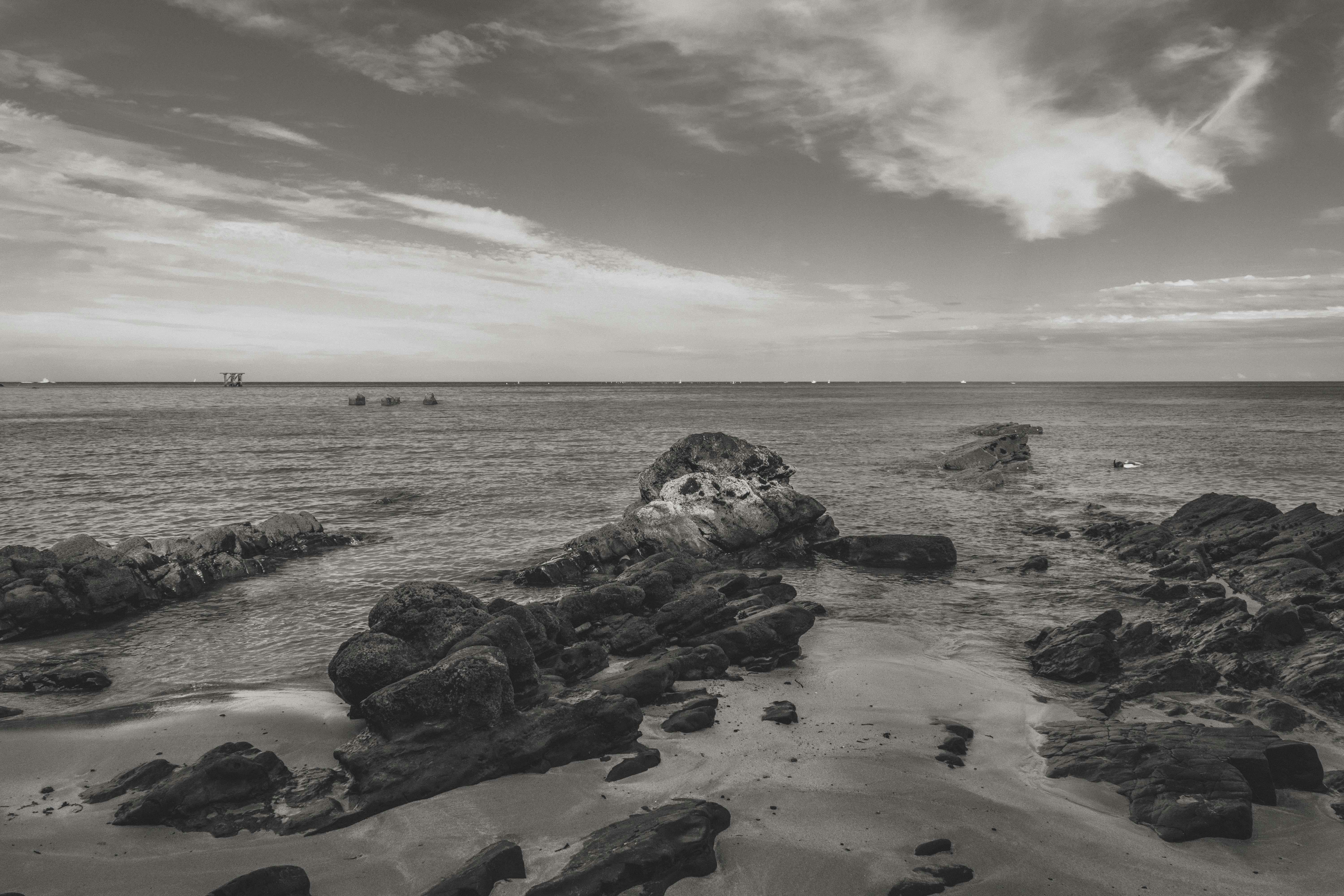 Rocks on Sea Shore · Free Stock Photo