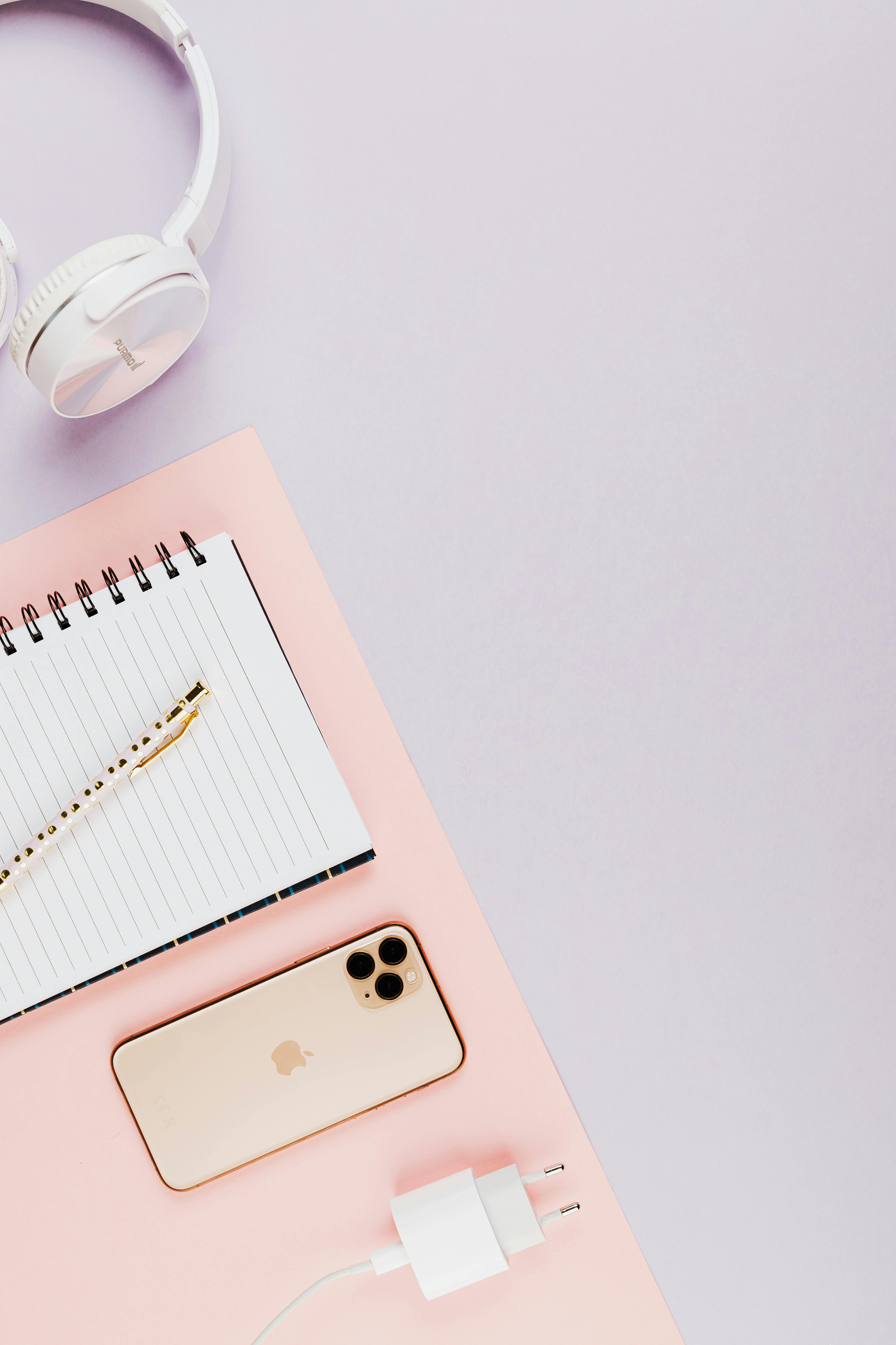 White Apple Iphone on Wooden Table · Free Stock Photo