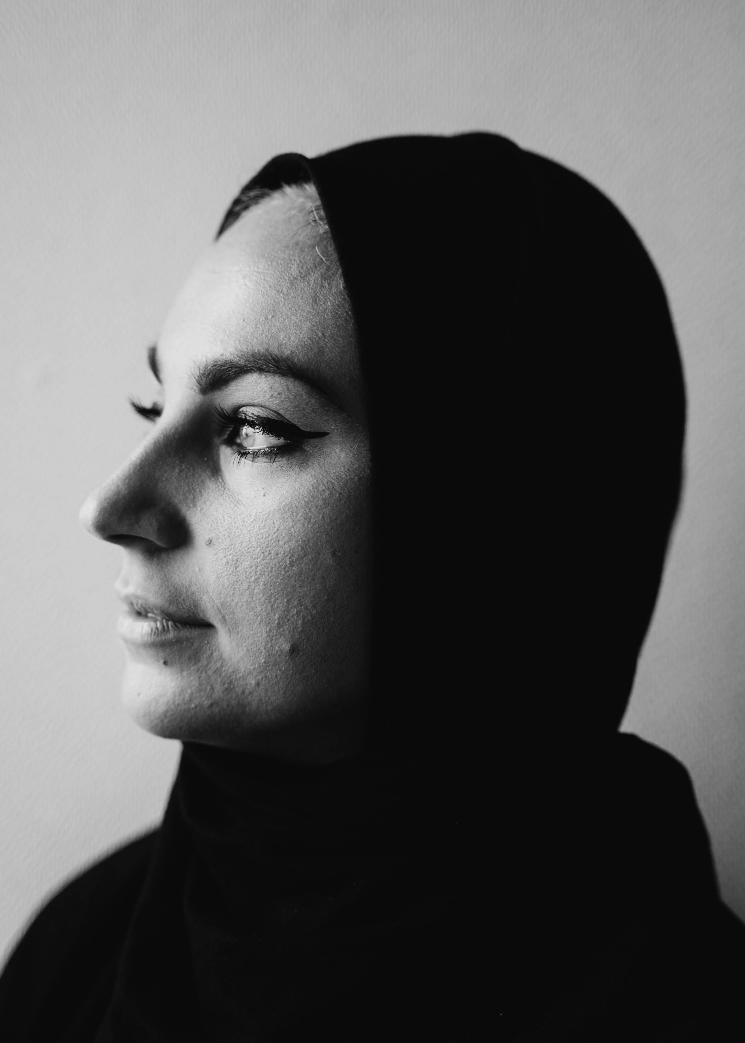 Woman Face Reflection in Mirror · Free Stock Photo