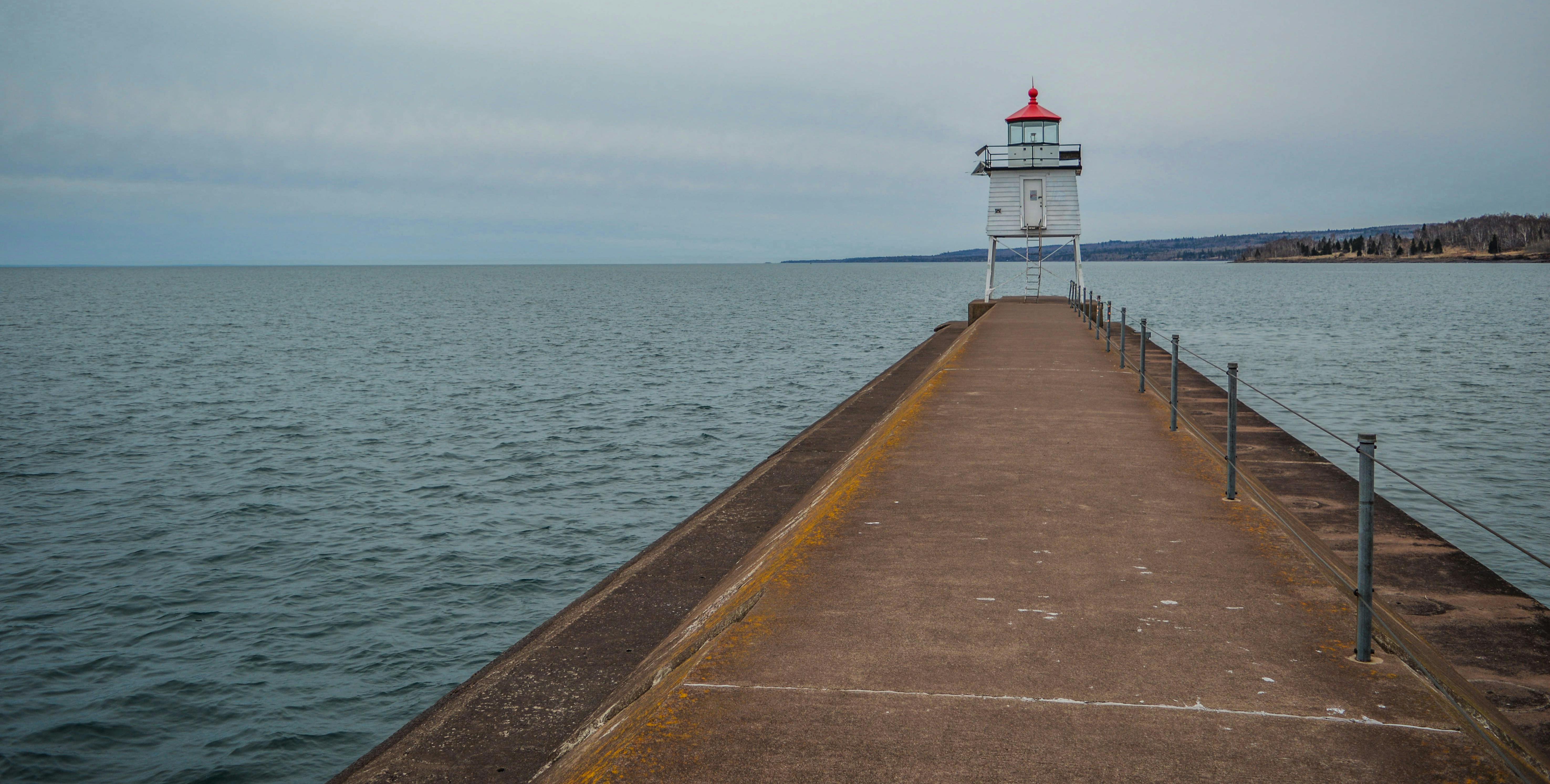Wooden steps to lighthouse in evening · Free Stock Photo