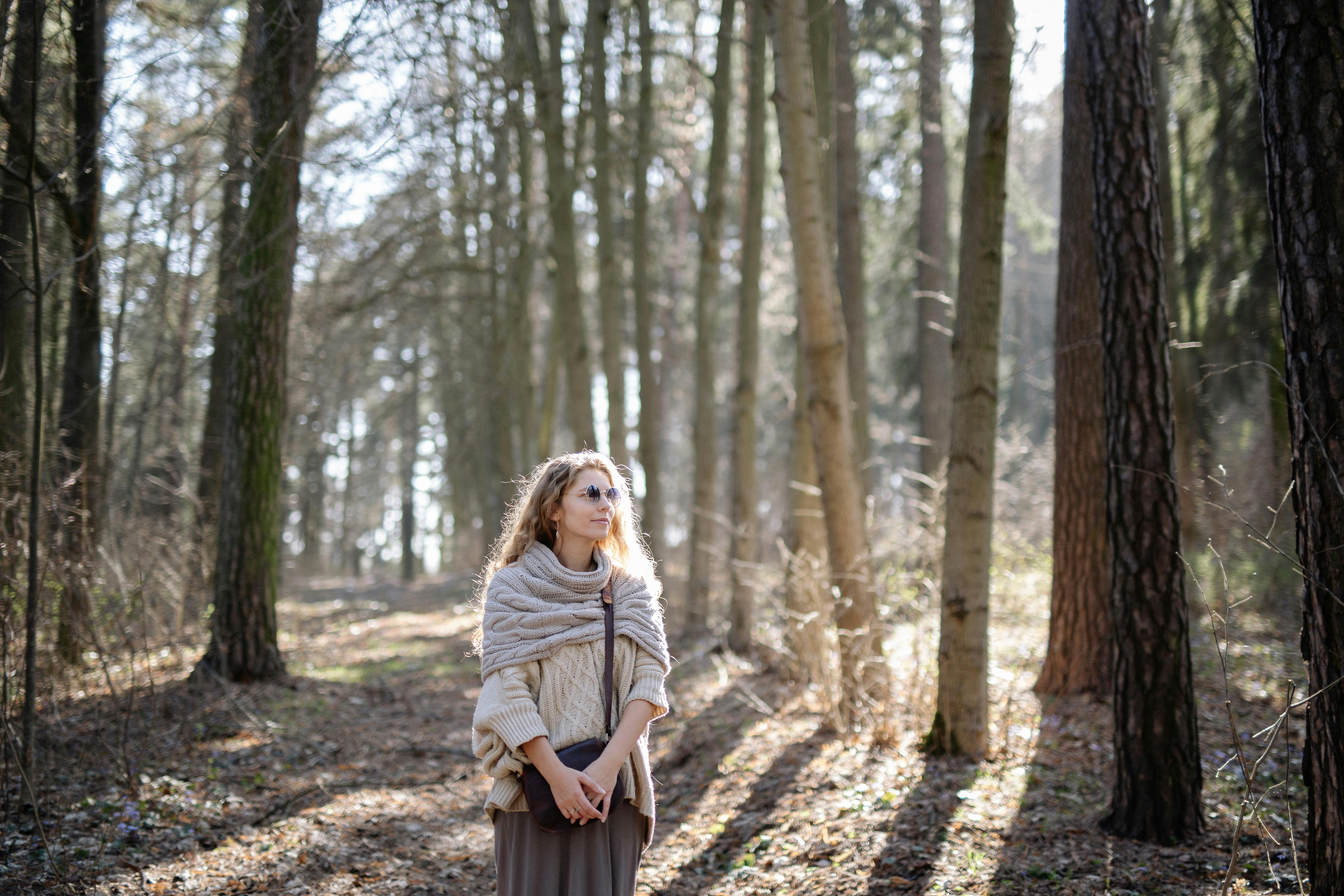 A Woman in a Forest · Free Stock Photo