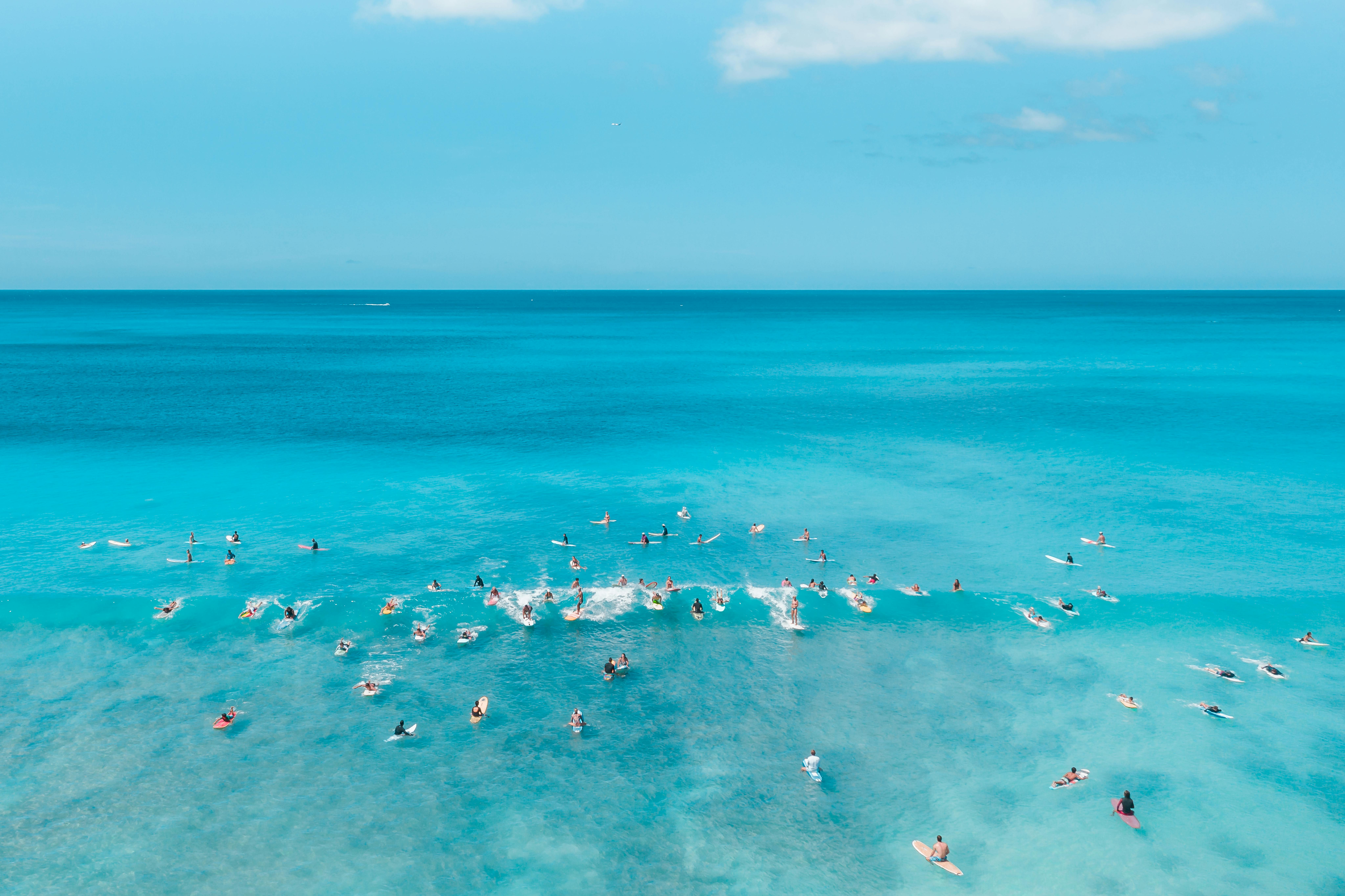 People Swimming on Sea · Free Stock Photo
