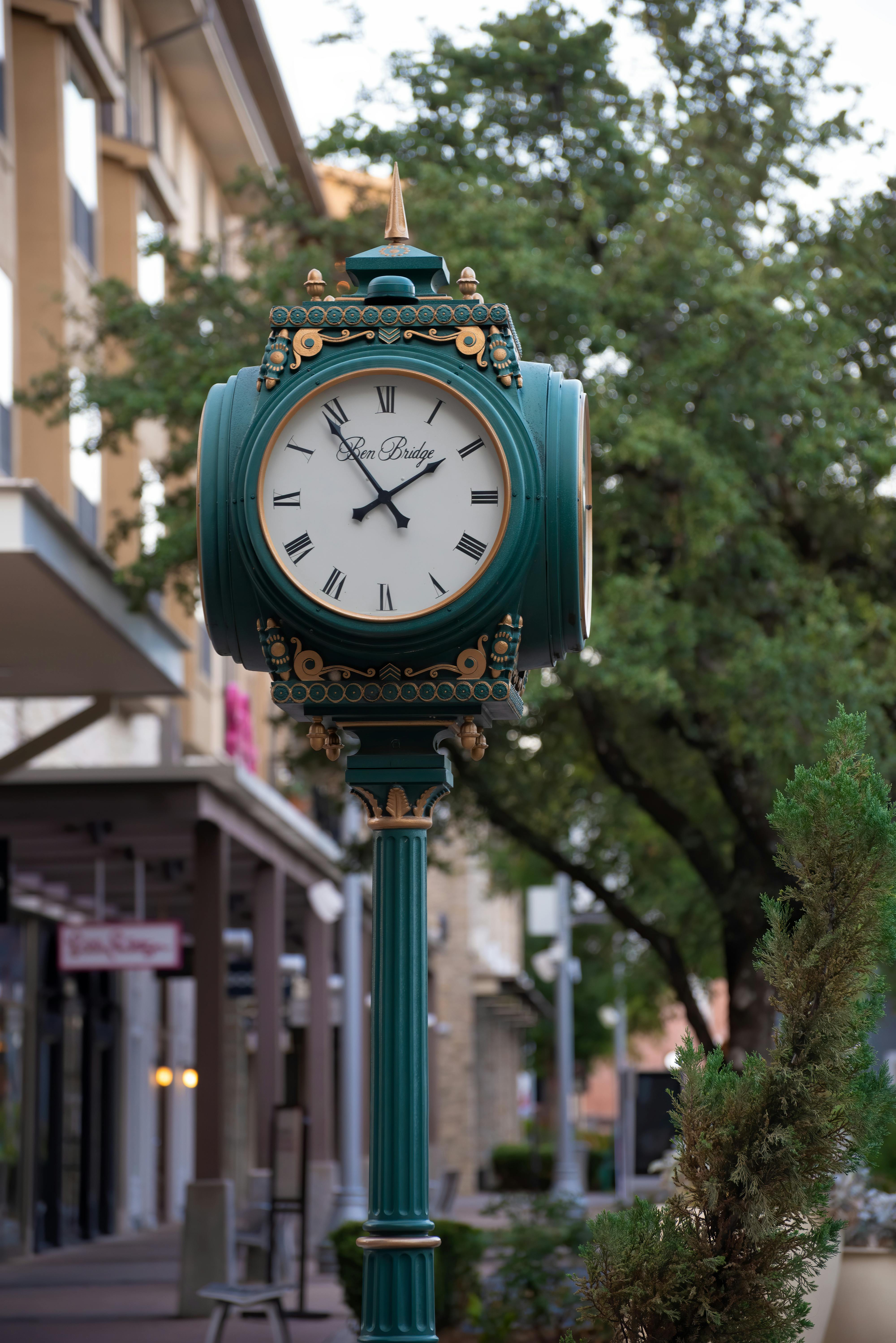 A Clock on a Post · Free Stock Photo