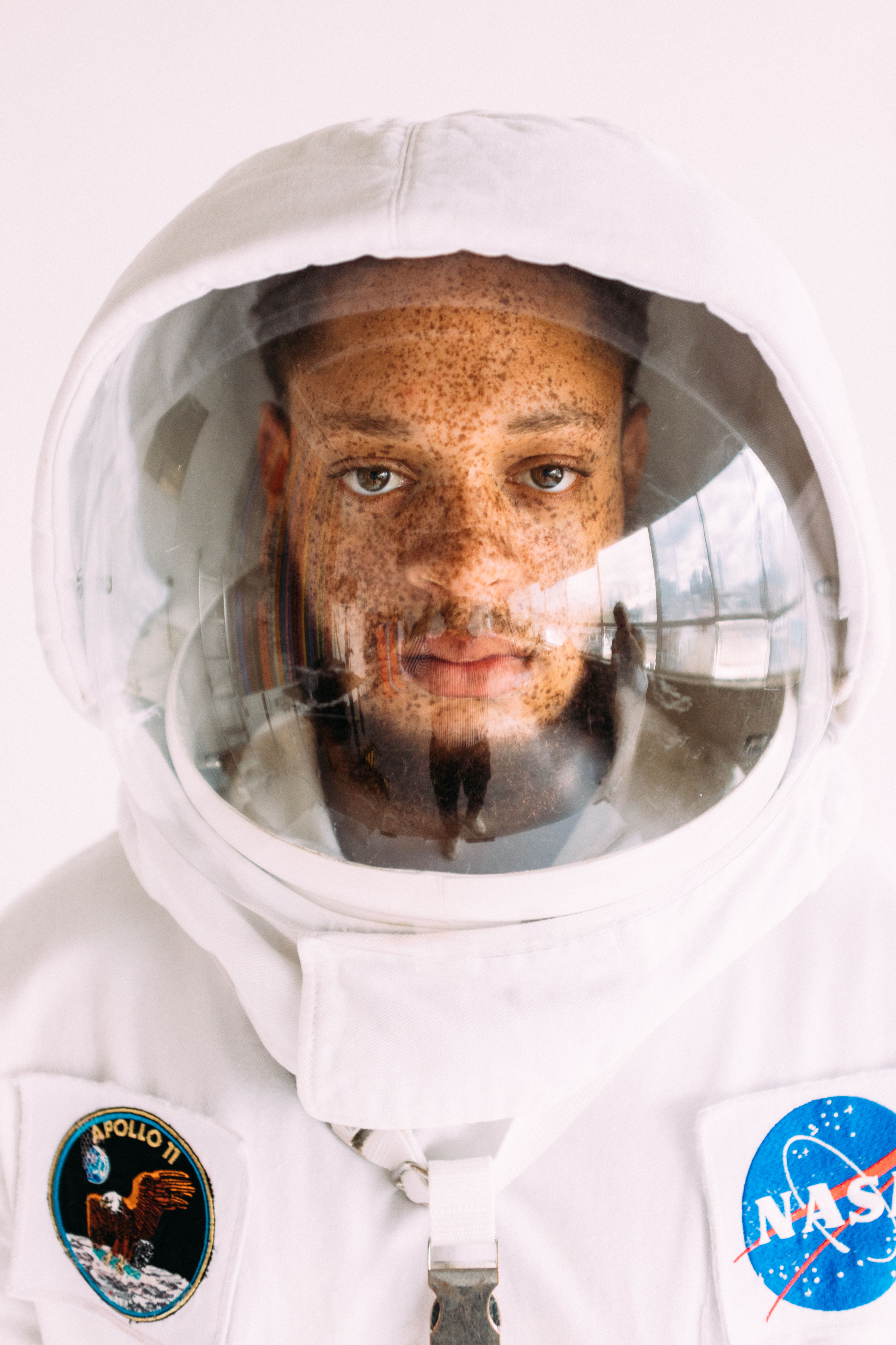 Man Wearing A Space Suit · Free Stock Photo