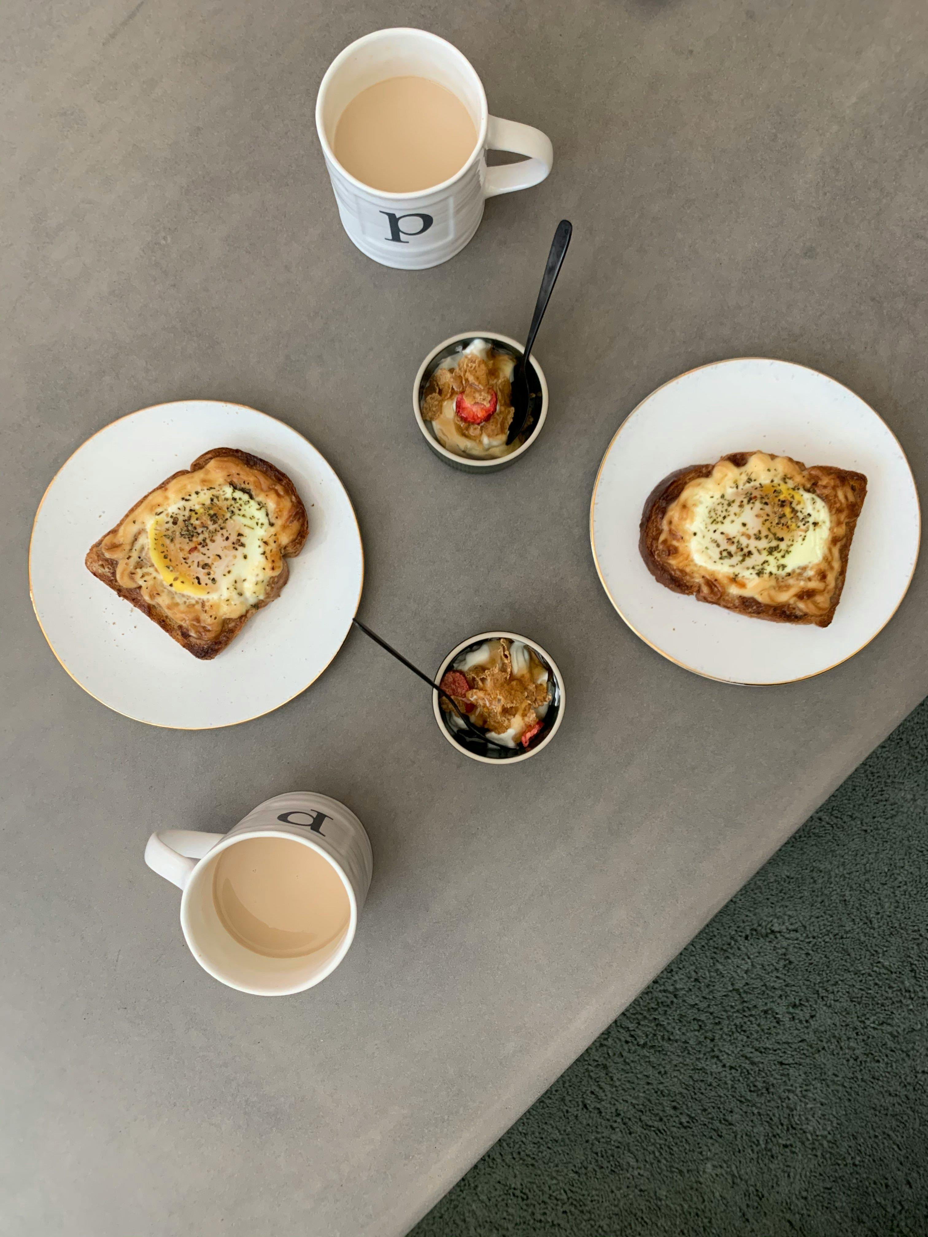 Toasted Sandwich and a Cup of Coffee · Free Stock Photo