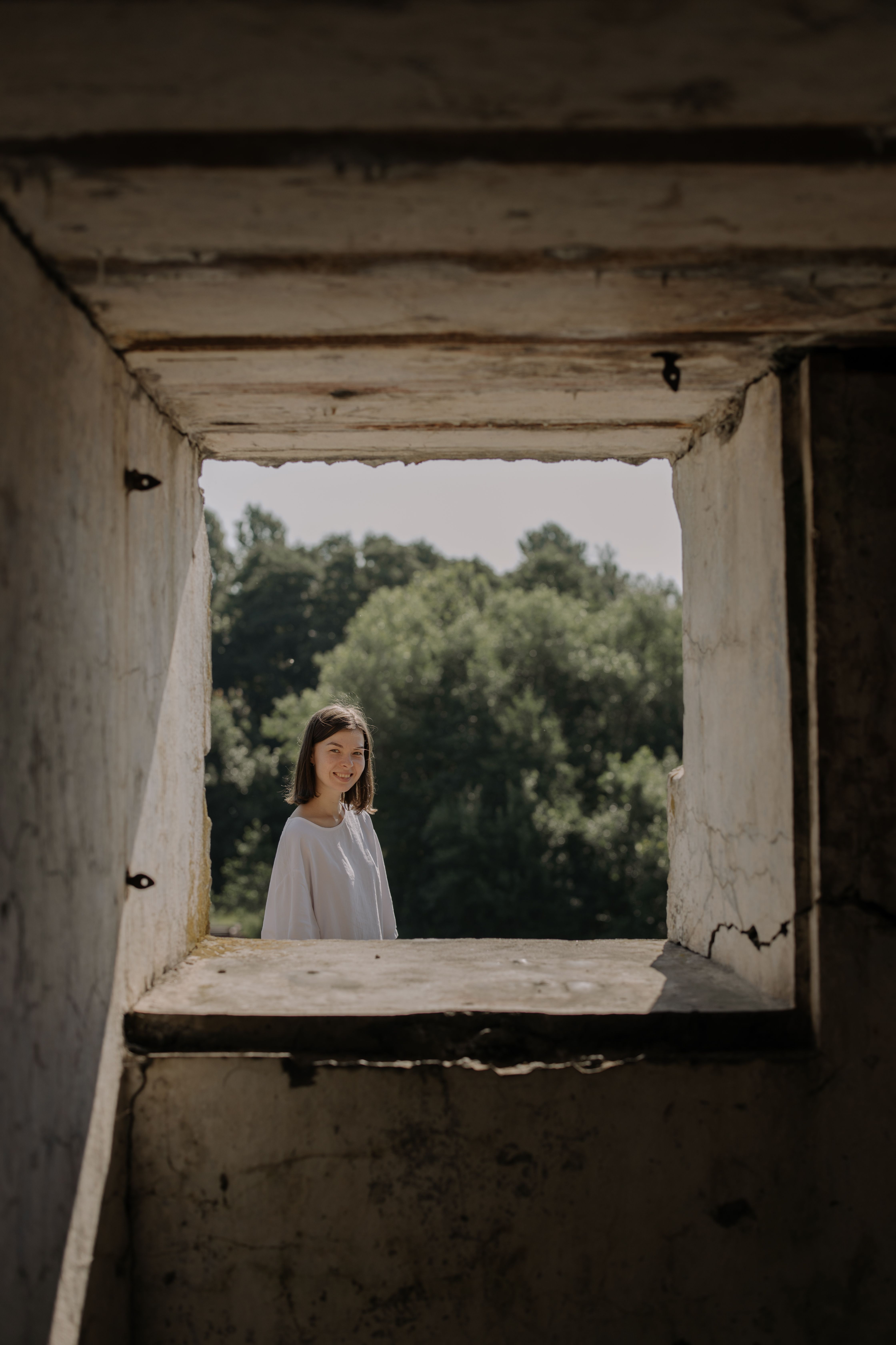 A Woman in a Window · Free Stock Photo