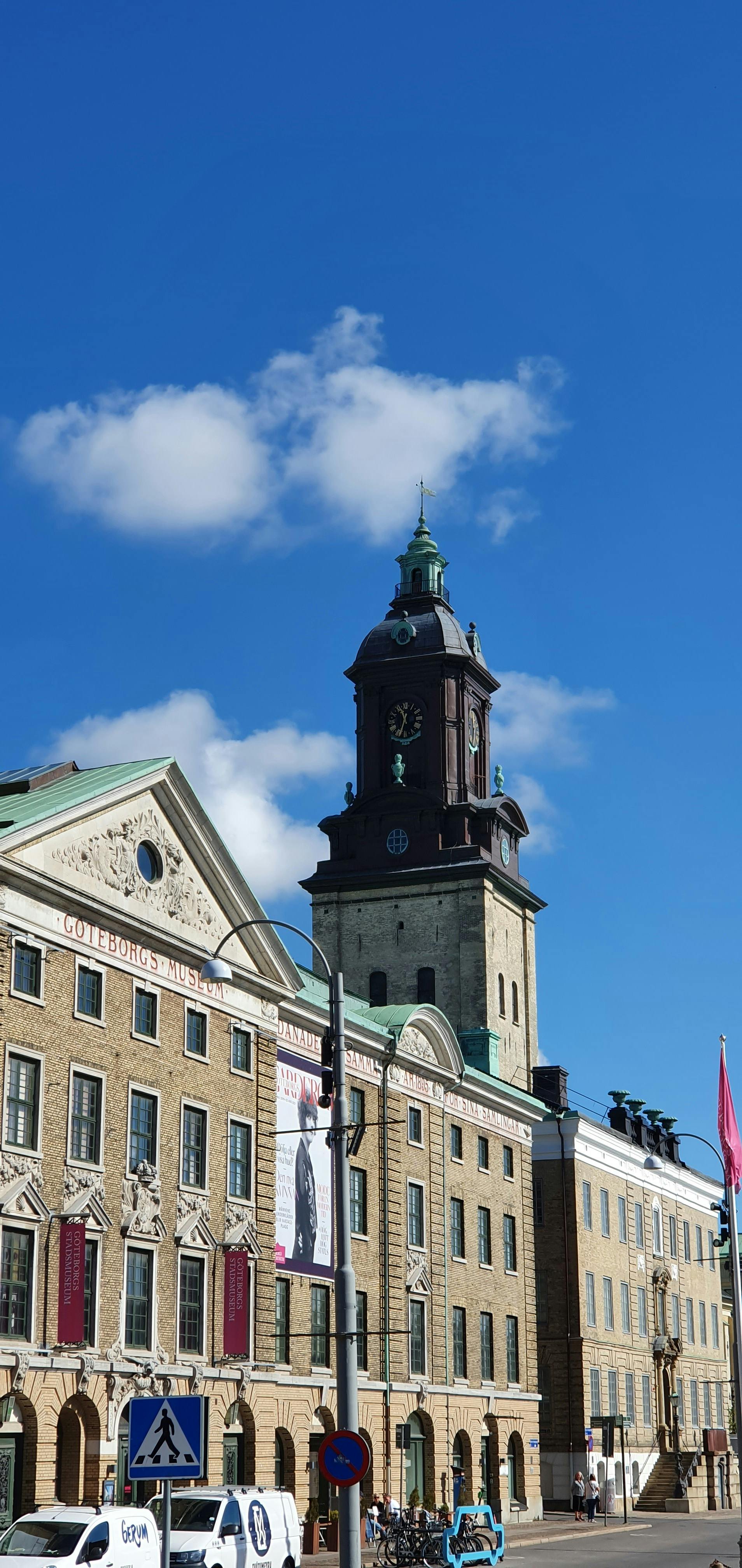 Free stock photo of clock, German Church, göteborg