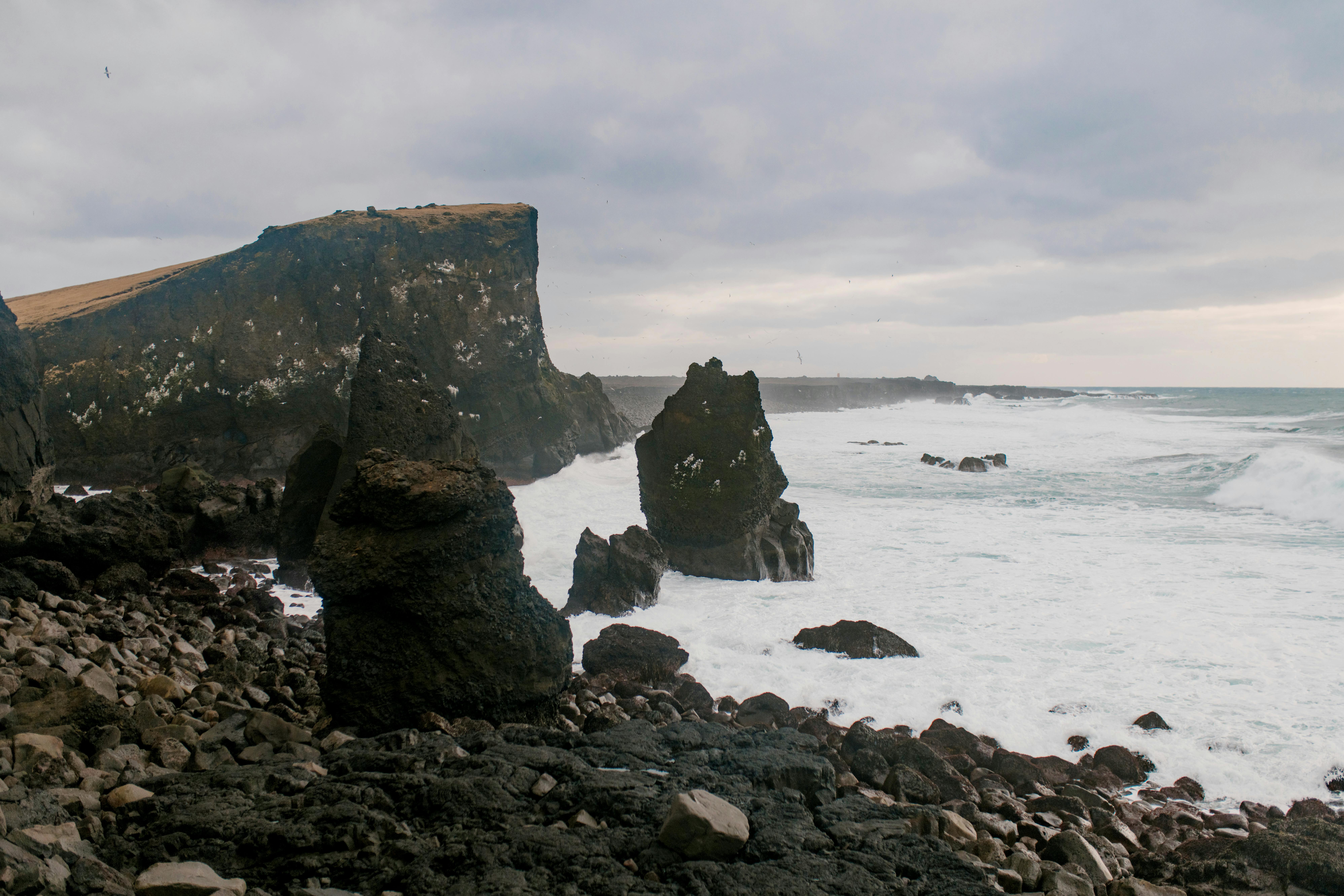 Rock Formations on Beach Shore · Free Stock Photo