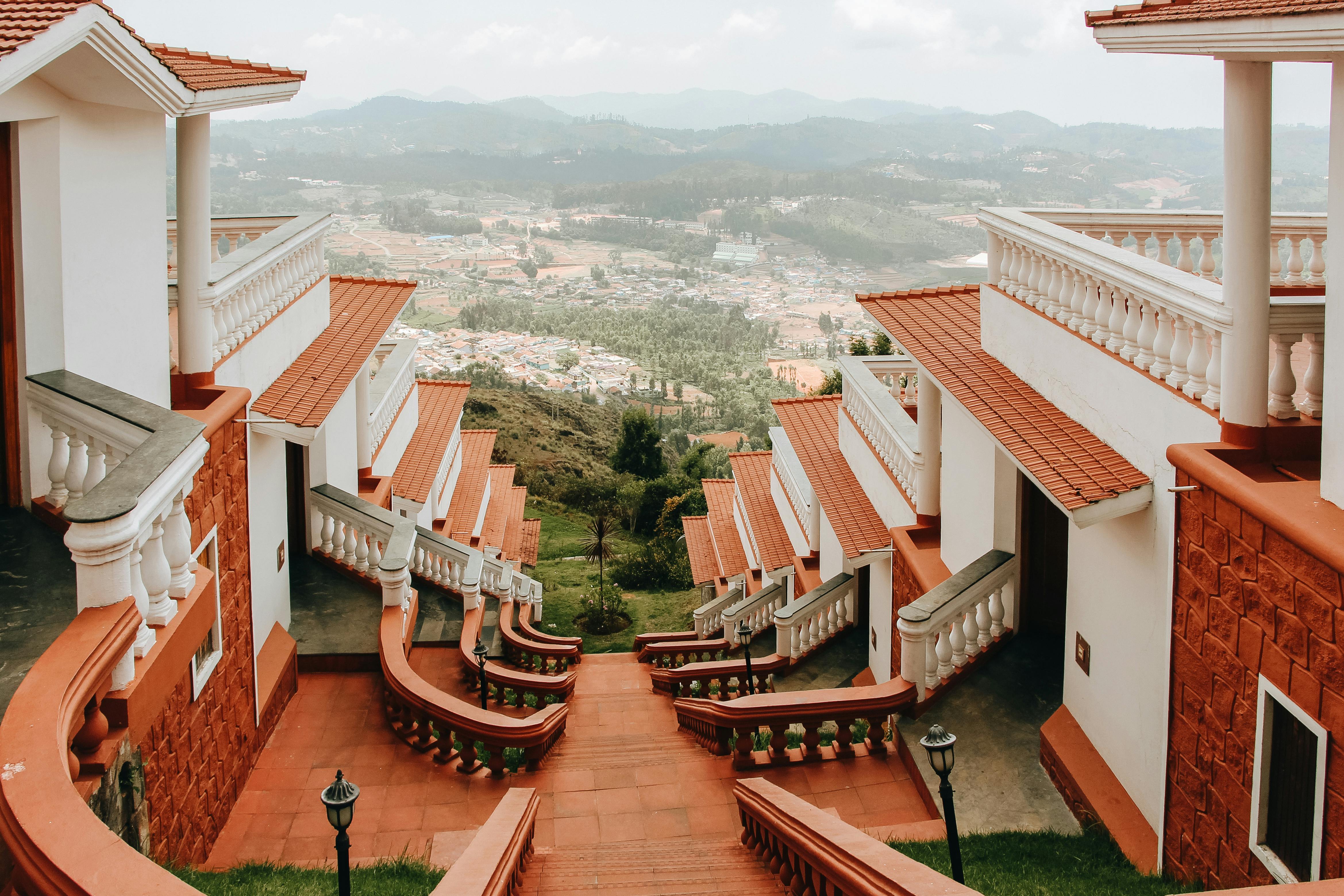 Photo of Blue Houses in a City · Free Stock Photo