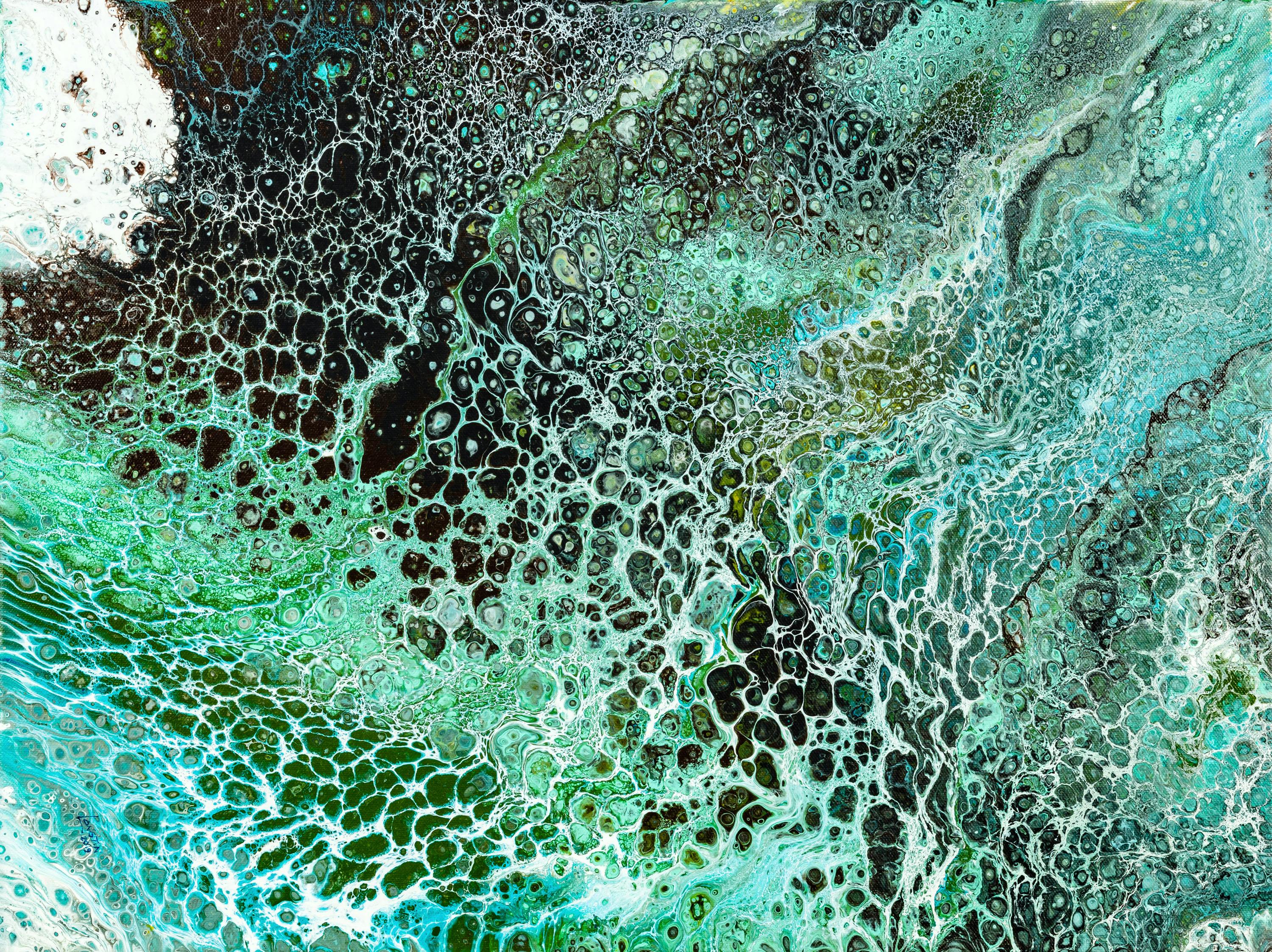 A Close-Up Shot of an Abstract Painting · Free Stock Photo