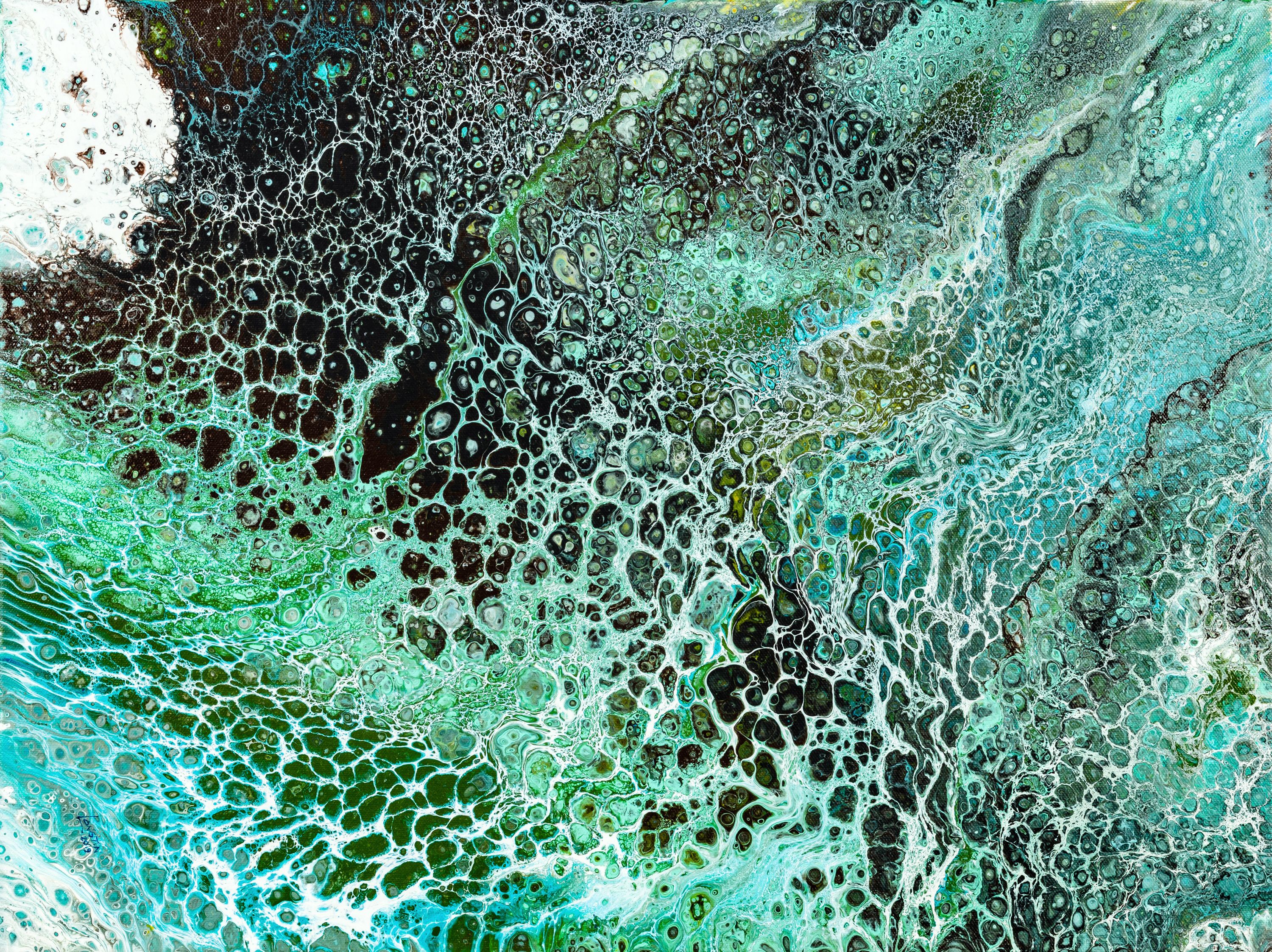 A Close-Up Shot of an Abstract Painting · Free Stock Photo