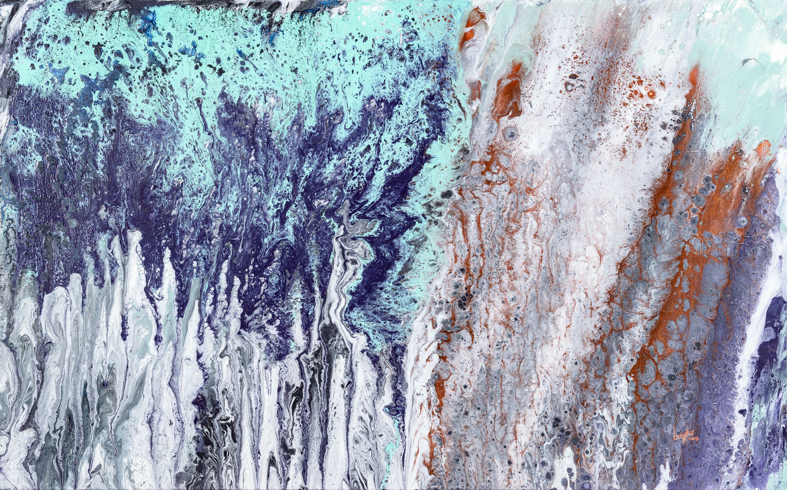 A Close-Up Shot of an Abstract Painting · Free Stock Photo