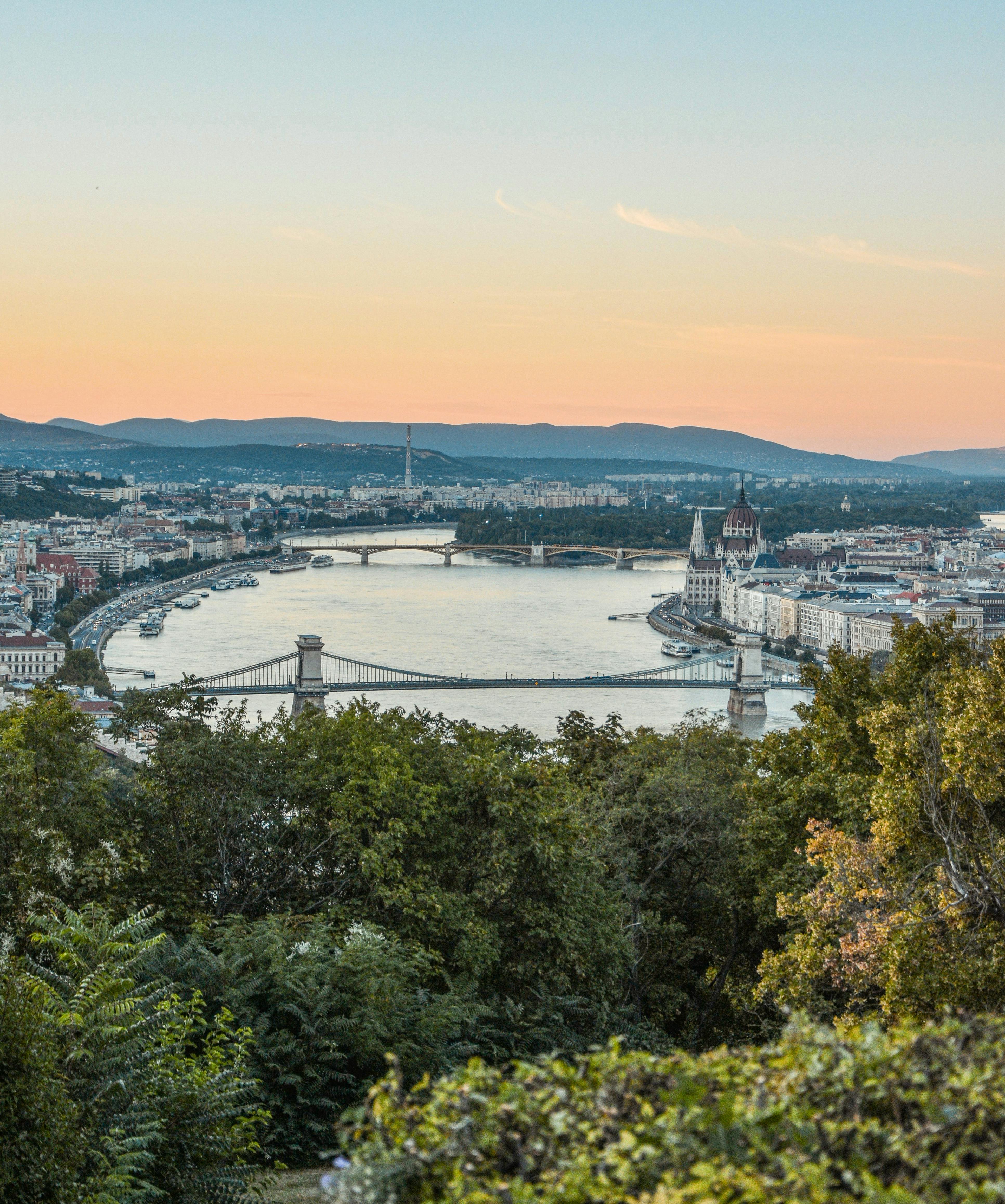 A Scenic View of the City and the Danube River · Free Stock Photo