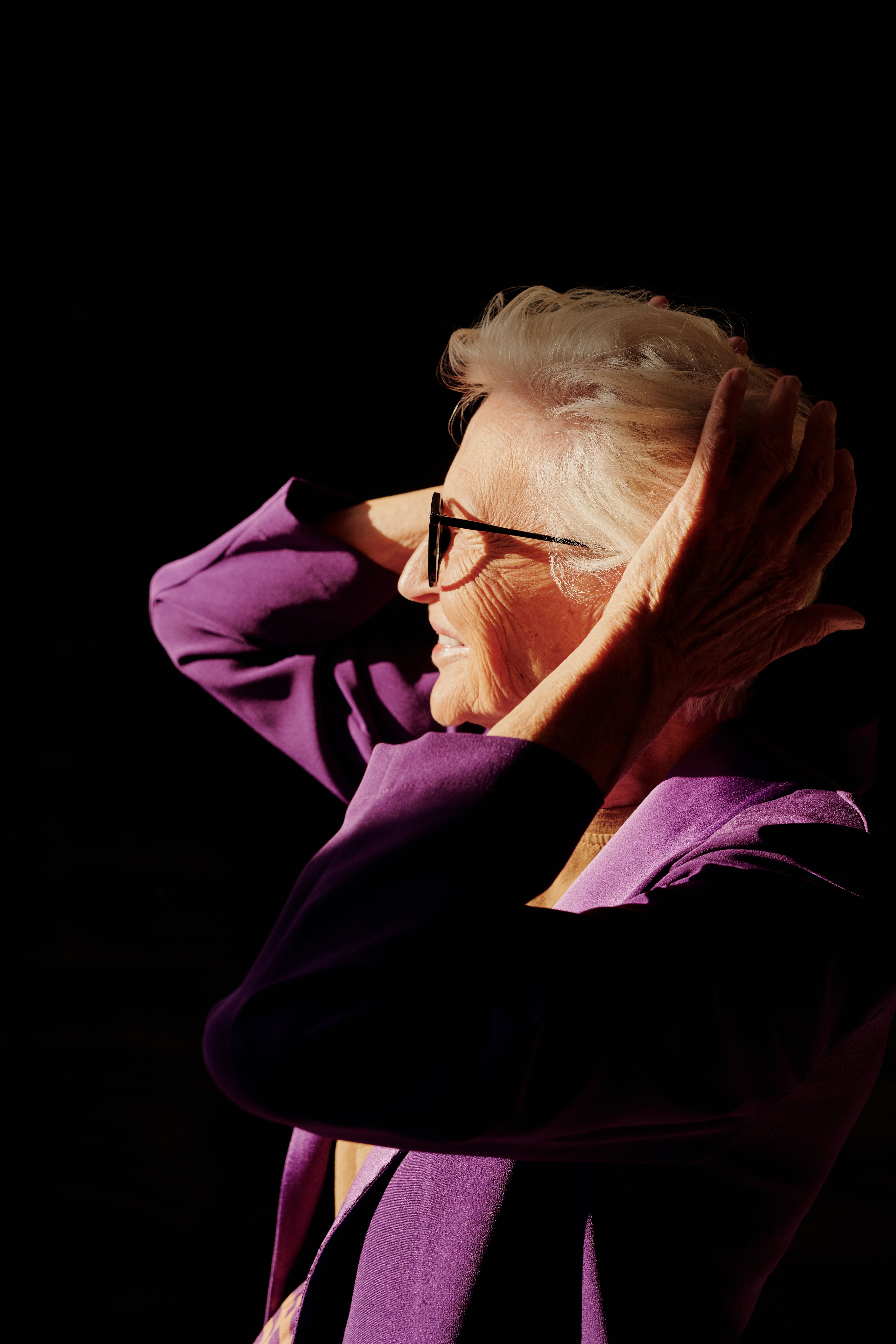 Profile Pic Of A Happy Woman, Barb Seated Facing Camera Photos ...