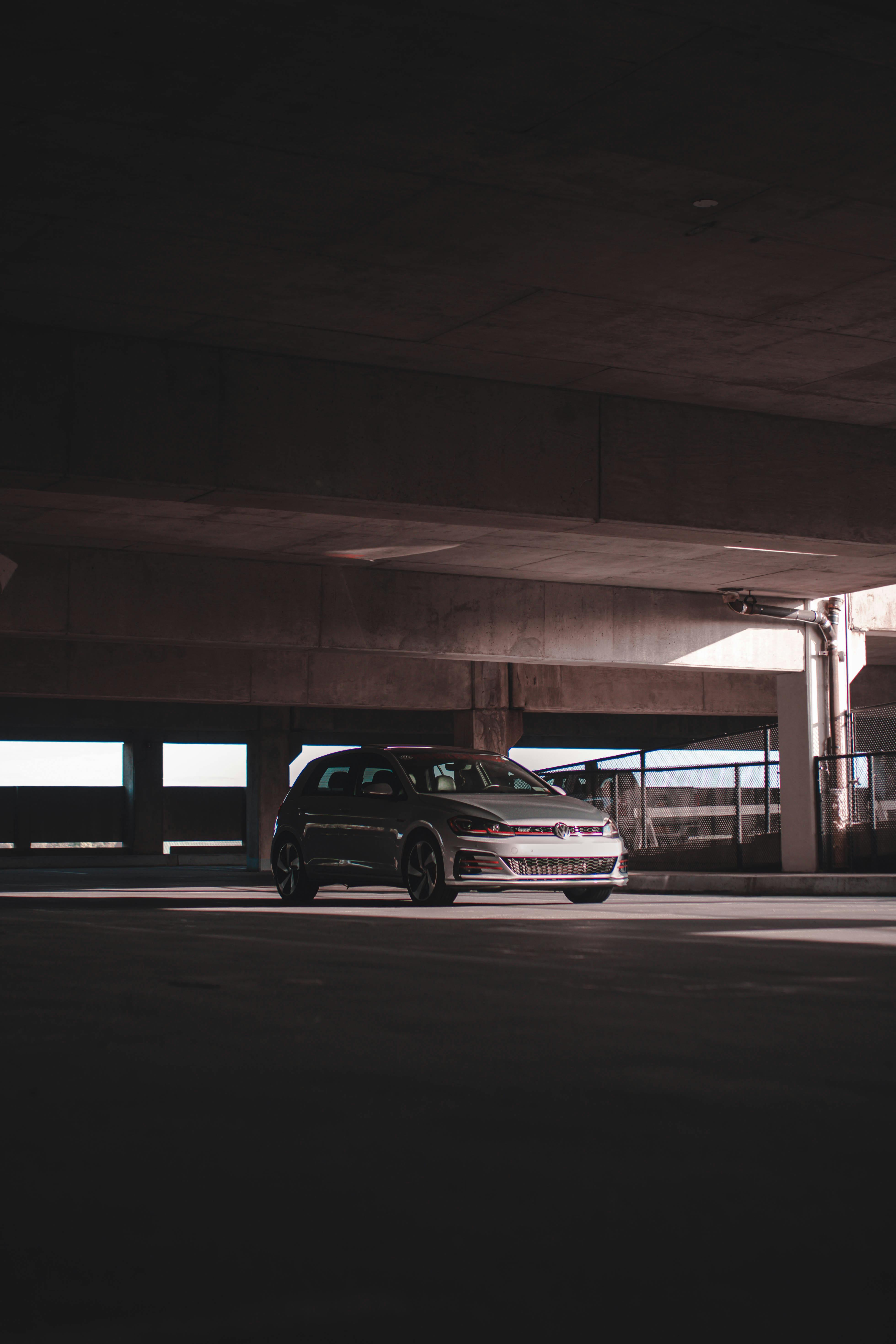 Black Convertible Car on a Parking Lot · Free Stock Photo