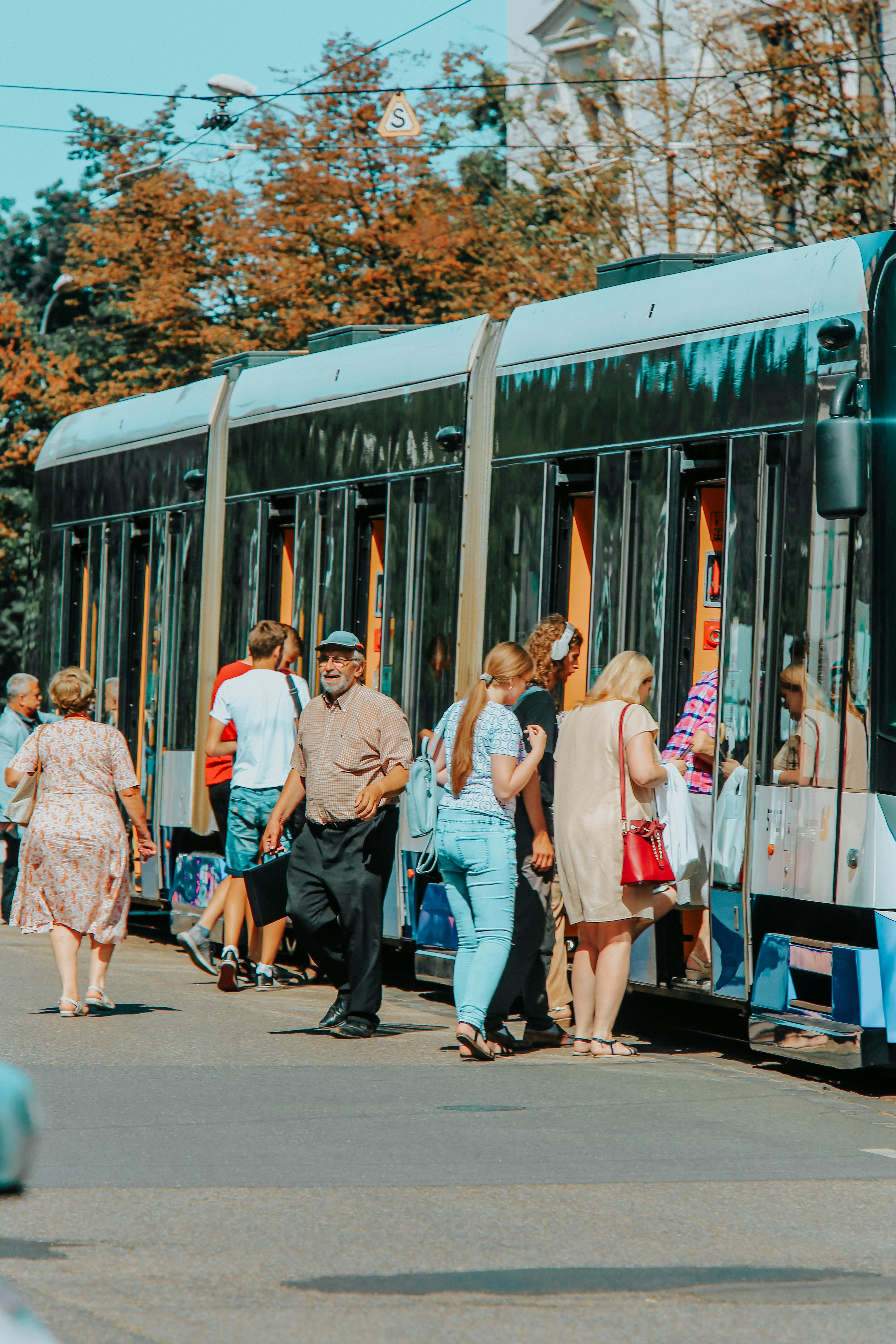 People Riding the Tram · Free Stock Photo