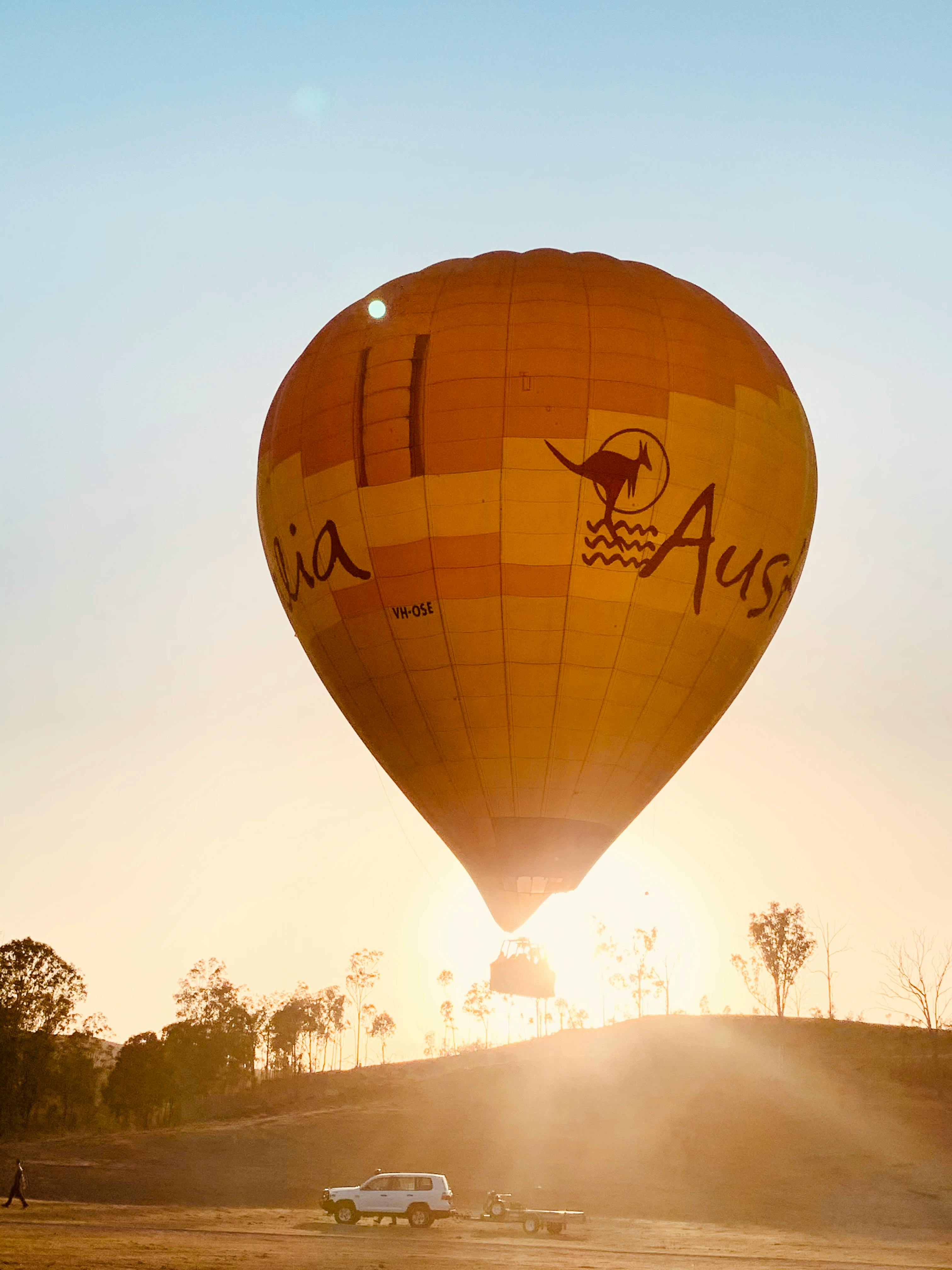 Hot Air Balloon Taking Off