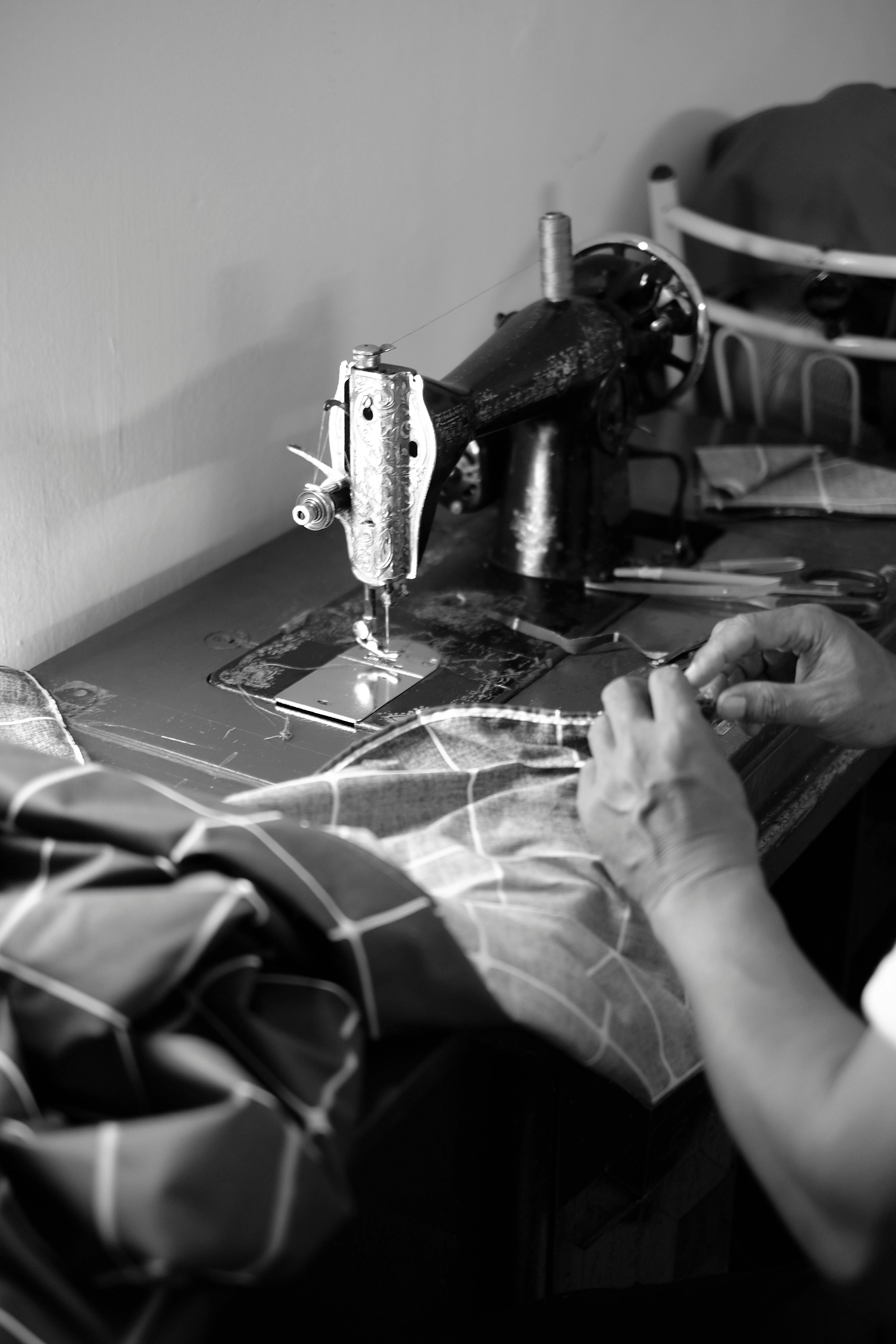 Person using a Sewing Machine · Free Stock Photo